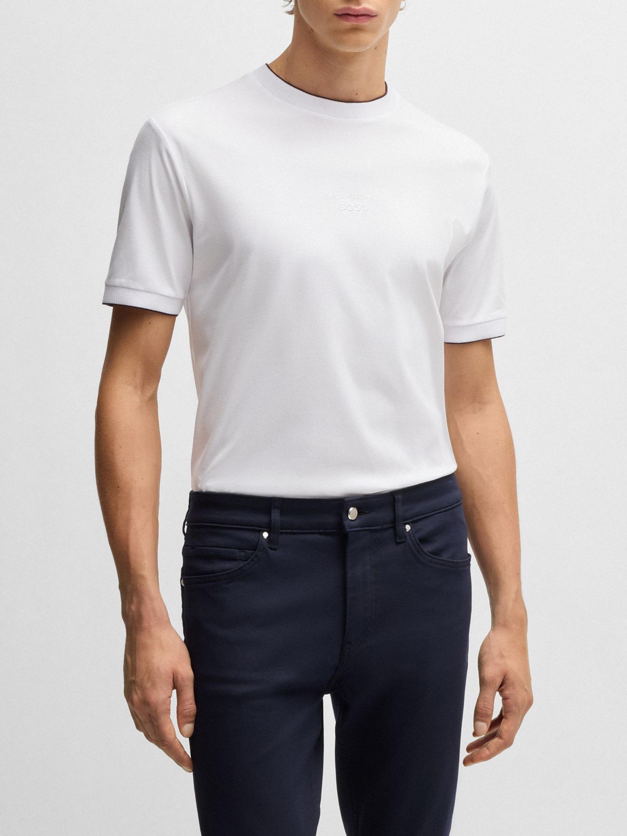 HUGO BOSS Porsche x Boss Mercerized-Cotton T-Shirt with Special ...