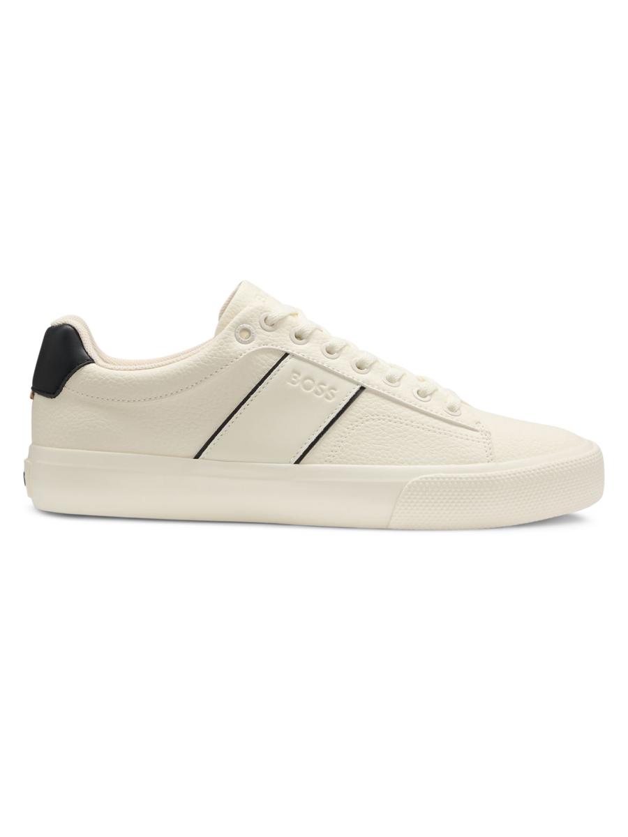 BOSS Faux-Leather Trainer Sneakers | Saks Fifth Avenue