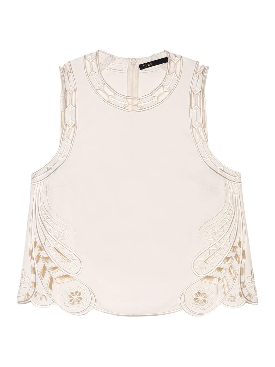 Maje Embroidered Vest Top | Saks Fifth Avenue