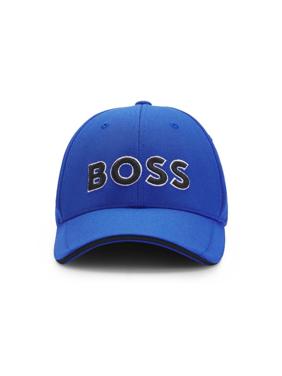 BOSS Knitted-Piqué Six-Panel Cap with Embroidered Logo | Saks Fifth Avenue