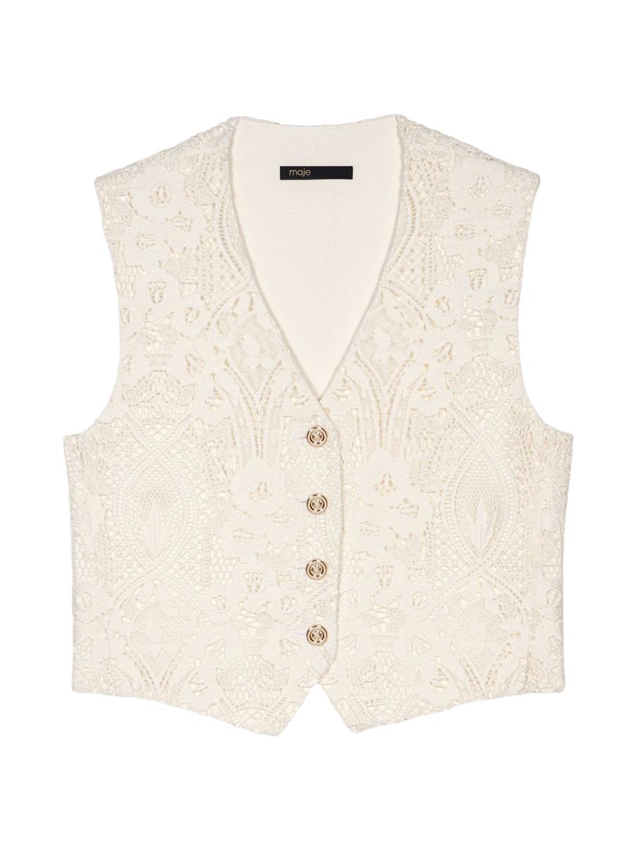 Maje Lace Vest | Saks Fifth Avenue