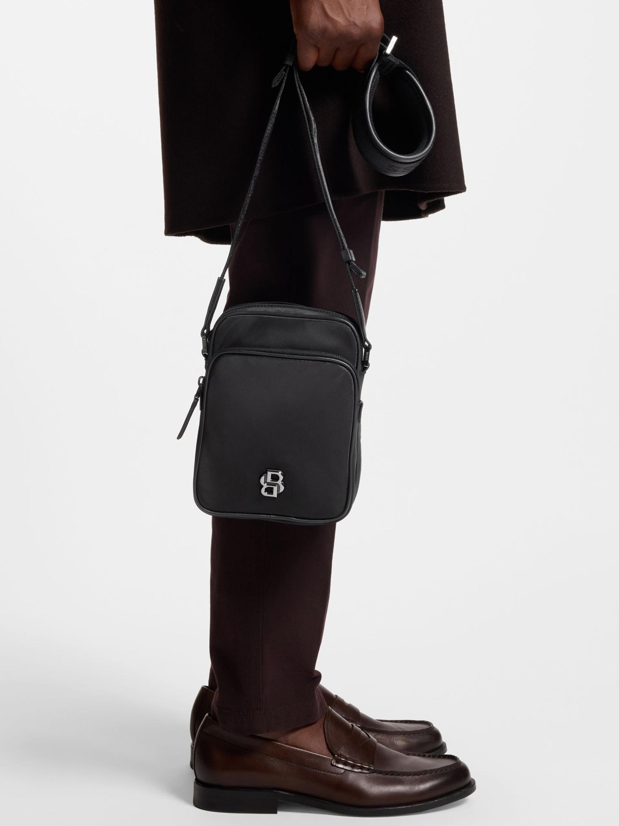 BOSS Twill Reporter Bag with Double B Monogram | Saks Fifth Avenue