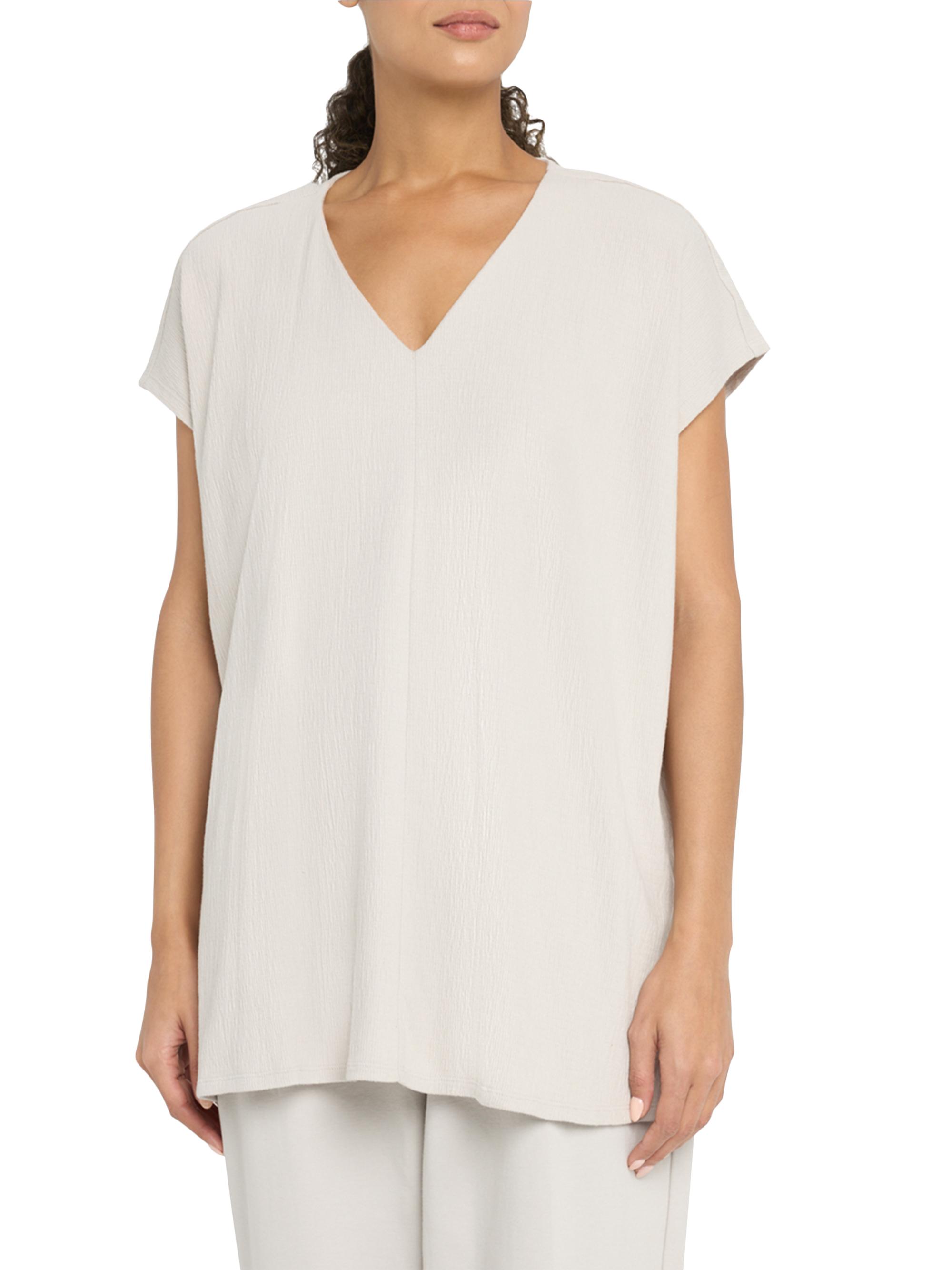 Eileen Fisher Crinkled Cotton Jersey Tunic | Saks Fifth Avenue