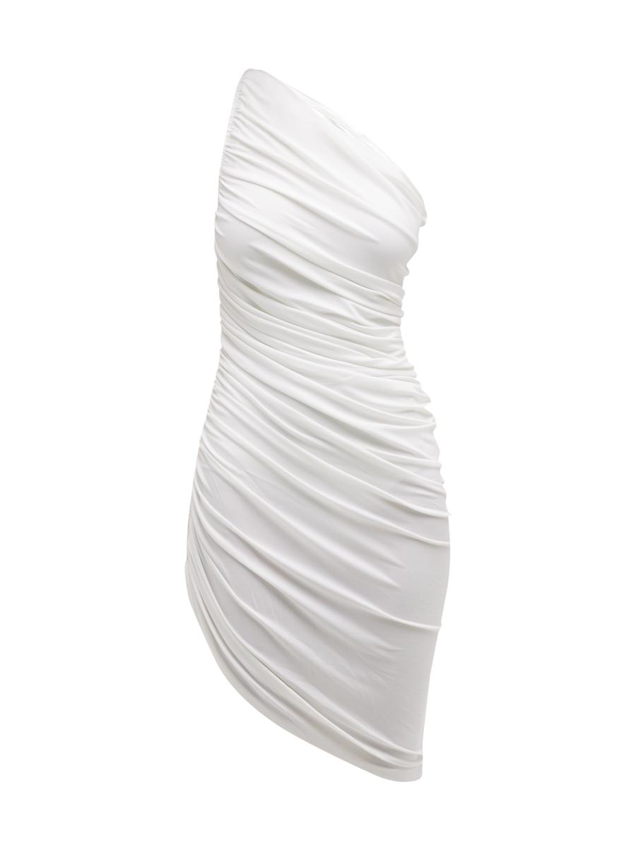 Norma Kamali Diana One-Shoulder Asymmetric Minidress | Saks Fifth Avenue
