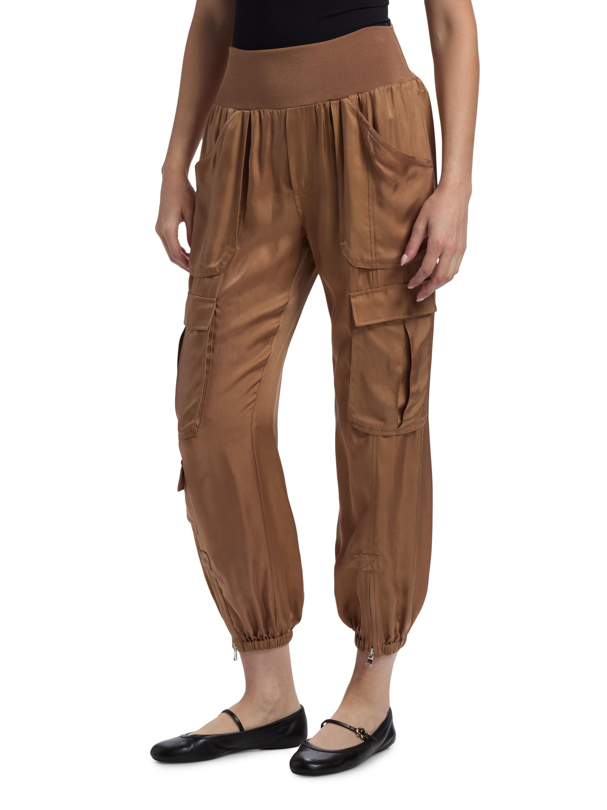 Cinq à Sept Raven Satin Pants | Saks Fifth Avenue