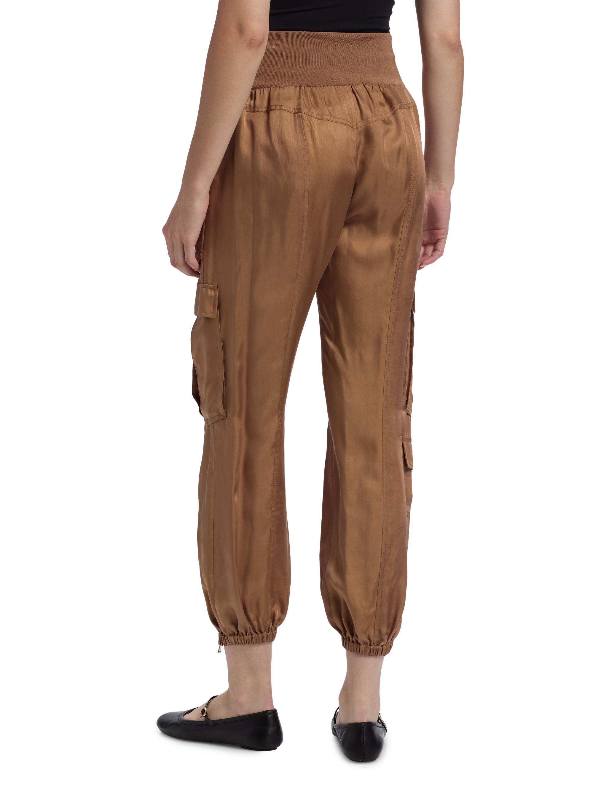 Cinq à Sept Raven Satin Pants | Saks Fifth Avenue