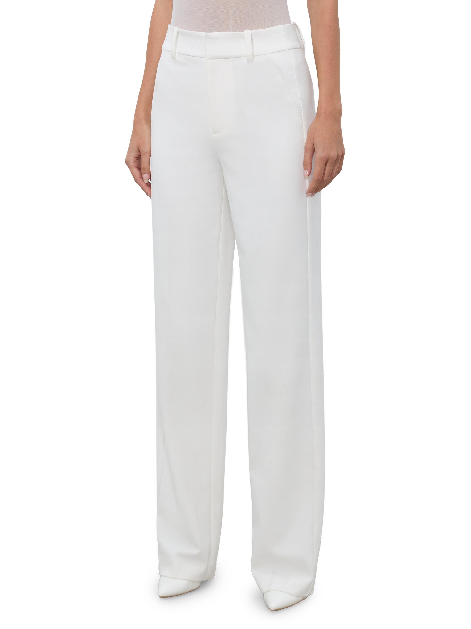 ALICE + OLIVIA Alexander High-Rise Straight-Leg Trousers | Saks Fifth ...