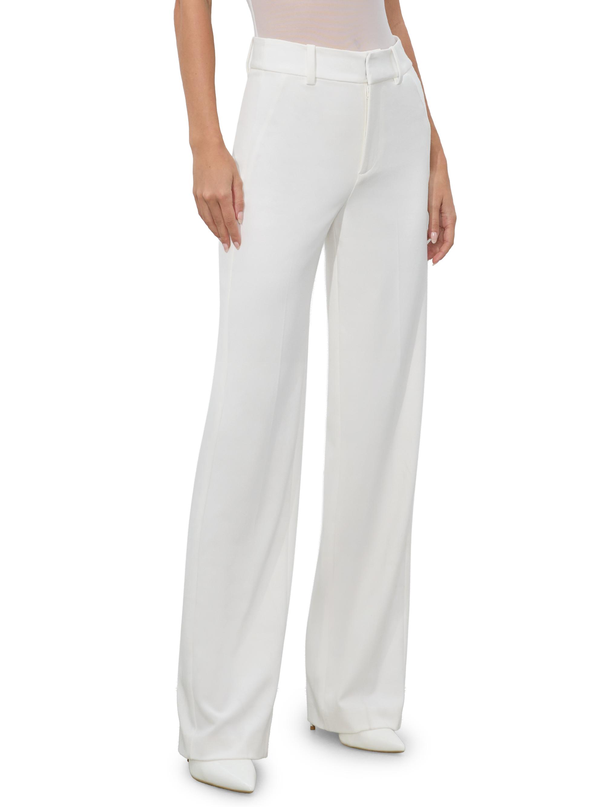 ALICE + OLIVIA Alexander High-Rise Straight-Leg Trousers | Saks Fifth ...