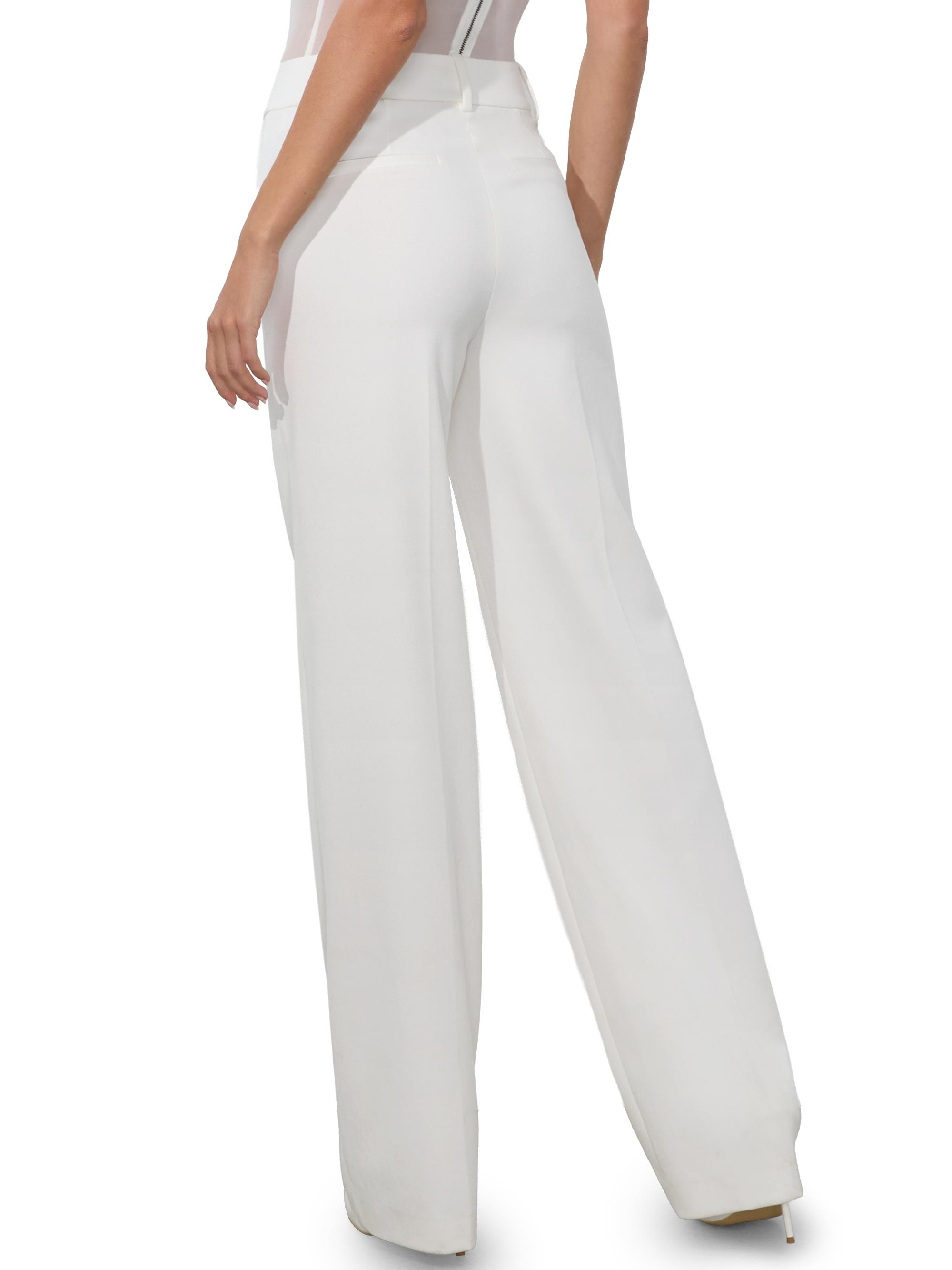 ALICE + OLIVIA Alexander High-Rise Straight-Leg Trousers | Saks Fifth ...