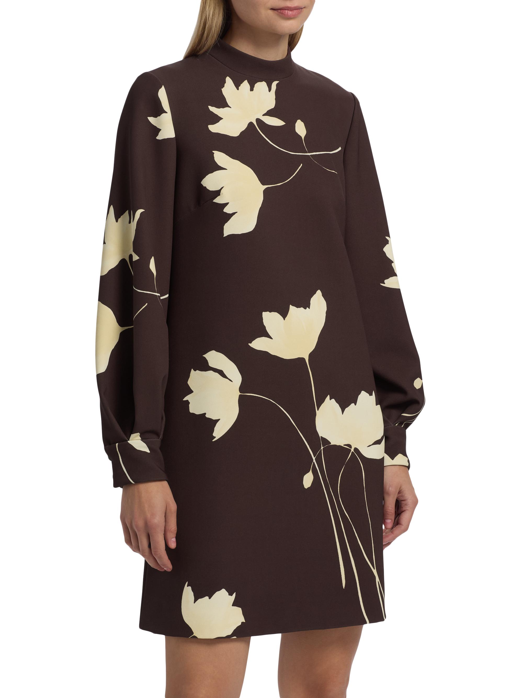 Lela Rose Elizabeth Floral Crêpe Minidress | Saks Fifth Avenue