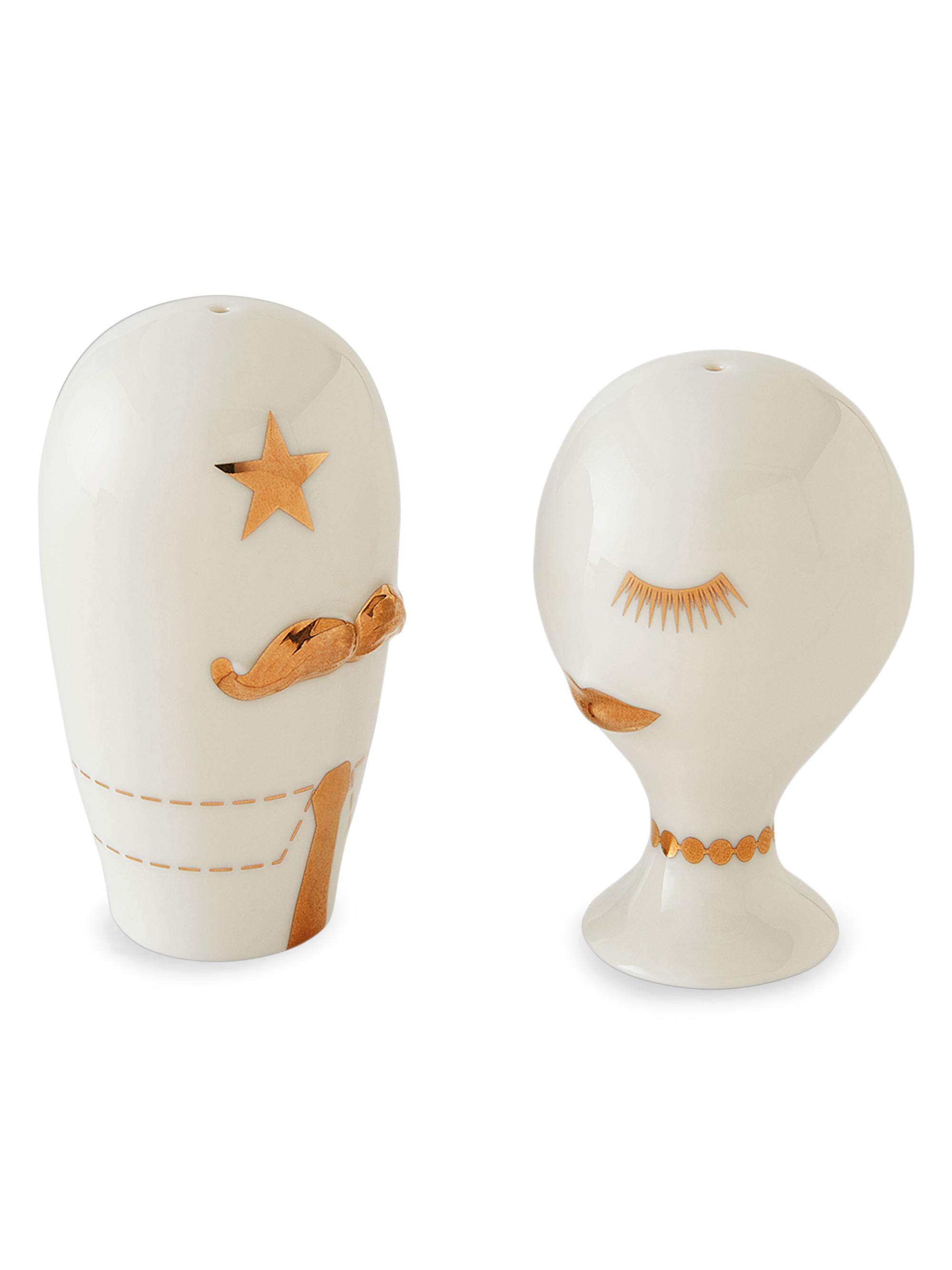 Jonathan Adler Gilded Mr. & Mrs. Muse Salt & Pepper Shakers | Saks ...