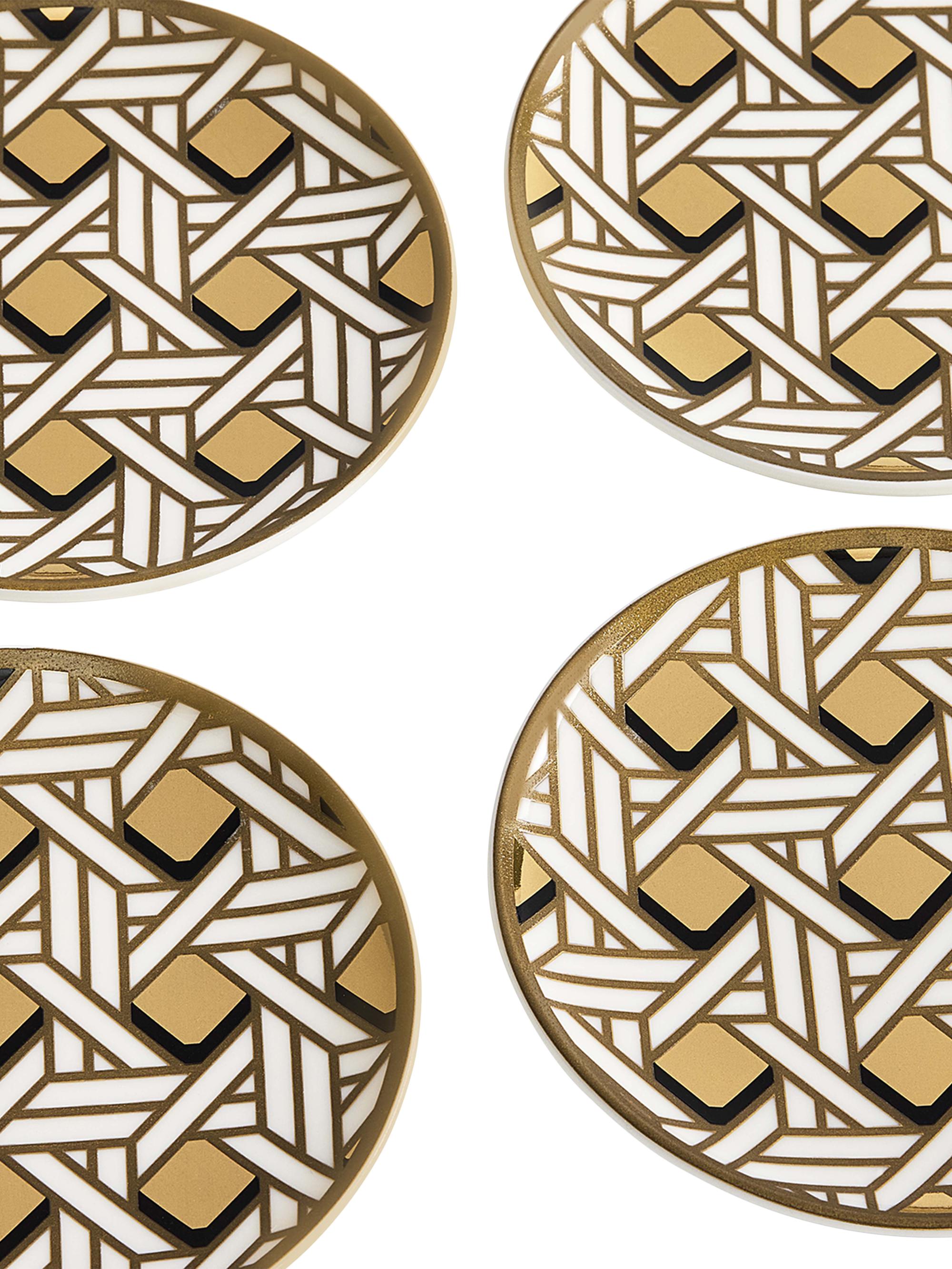 Jonathan Adler 4-Piece Basketweave Coaster Set | Saks Fifth Avenue