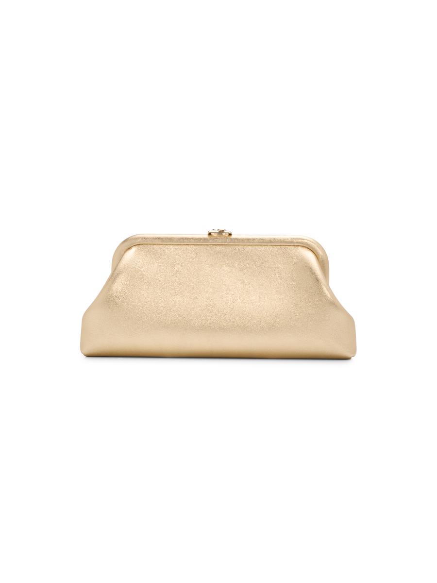 Jimmy Choo Skylar Metallic Leather Clutch | Saks Fifth Avenue