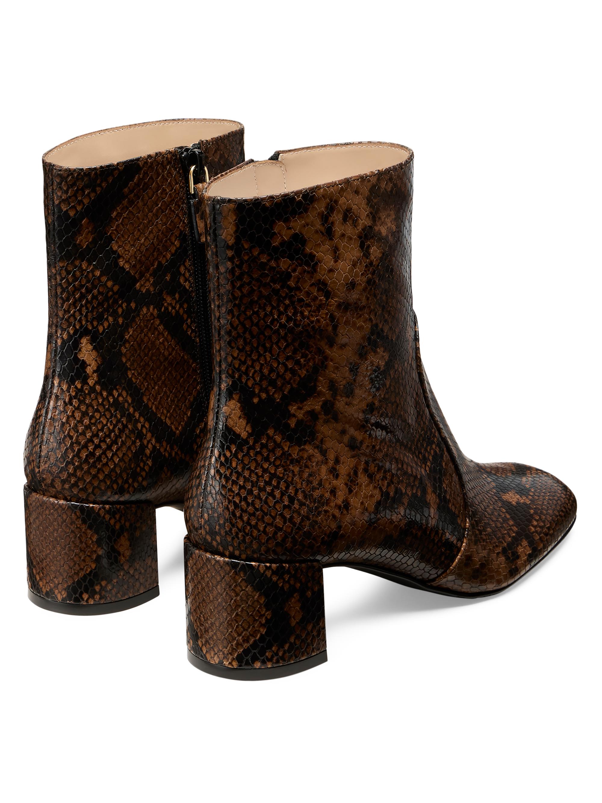 Stuart Weitzman Maeve 50MM Snake-Embossed Leather Boots | Saks Fifth Avenue