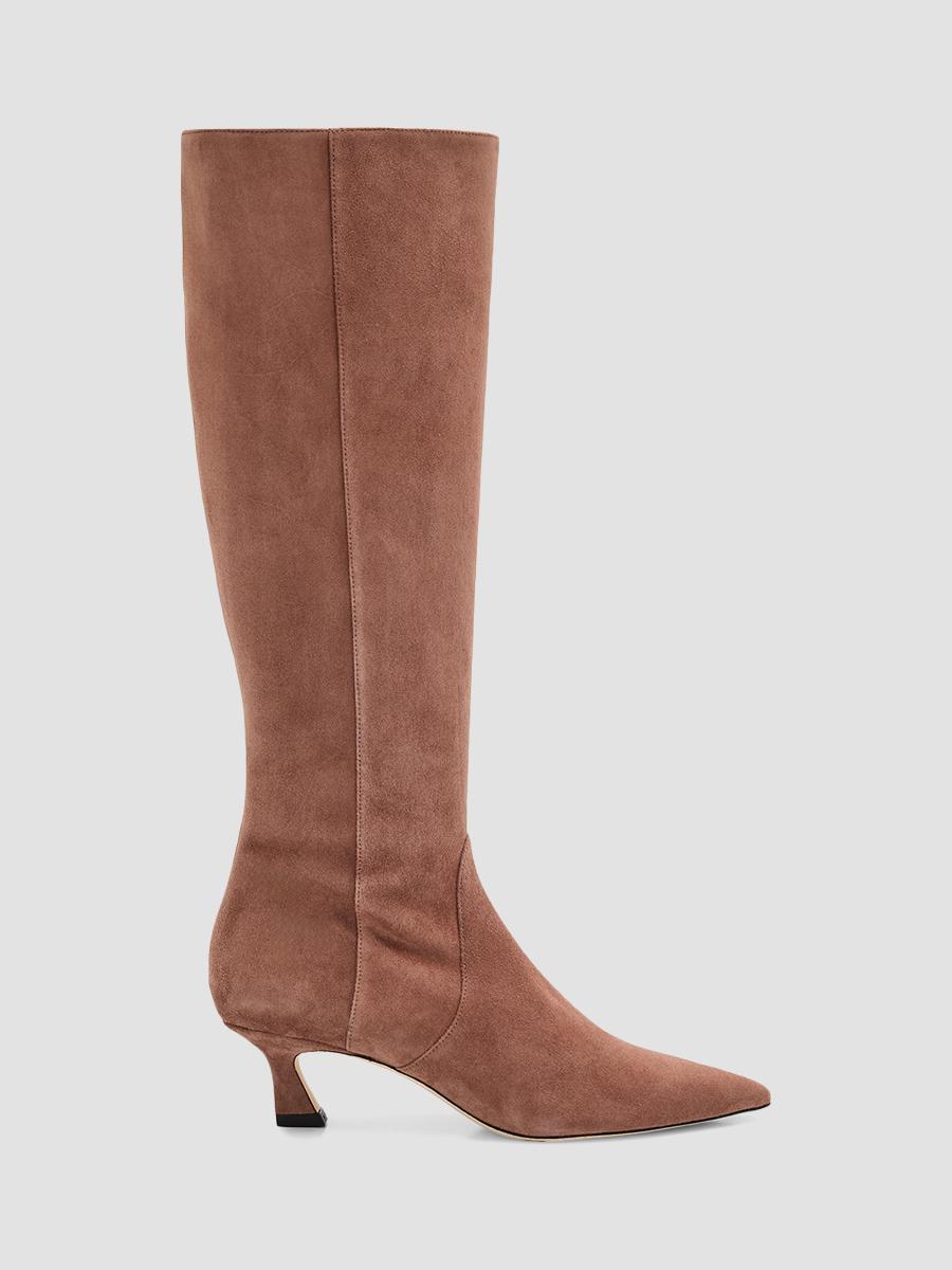Stuart Weitzman Vinnie 50MM Suede Boots | Saks Fifth Avenue