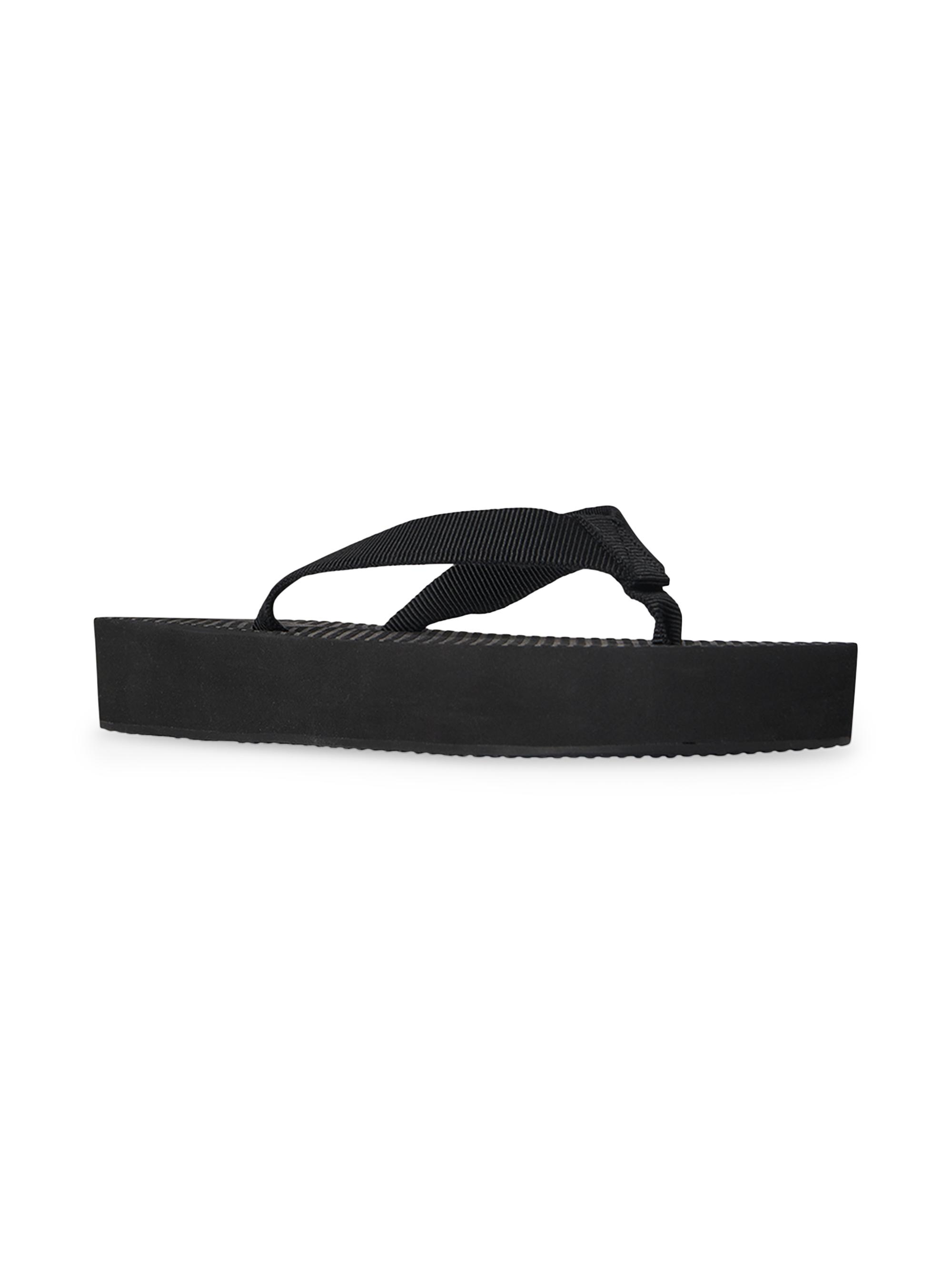 The Row Dune 30MM Webbed Cotton Slip-On Platform Sandals | Saks Fifth ...