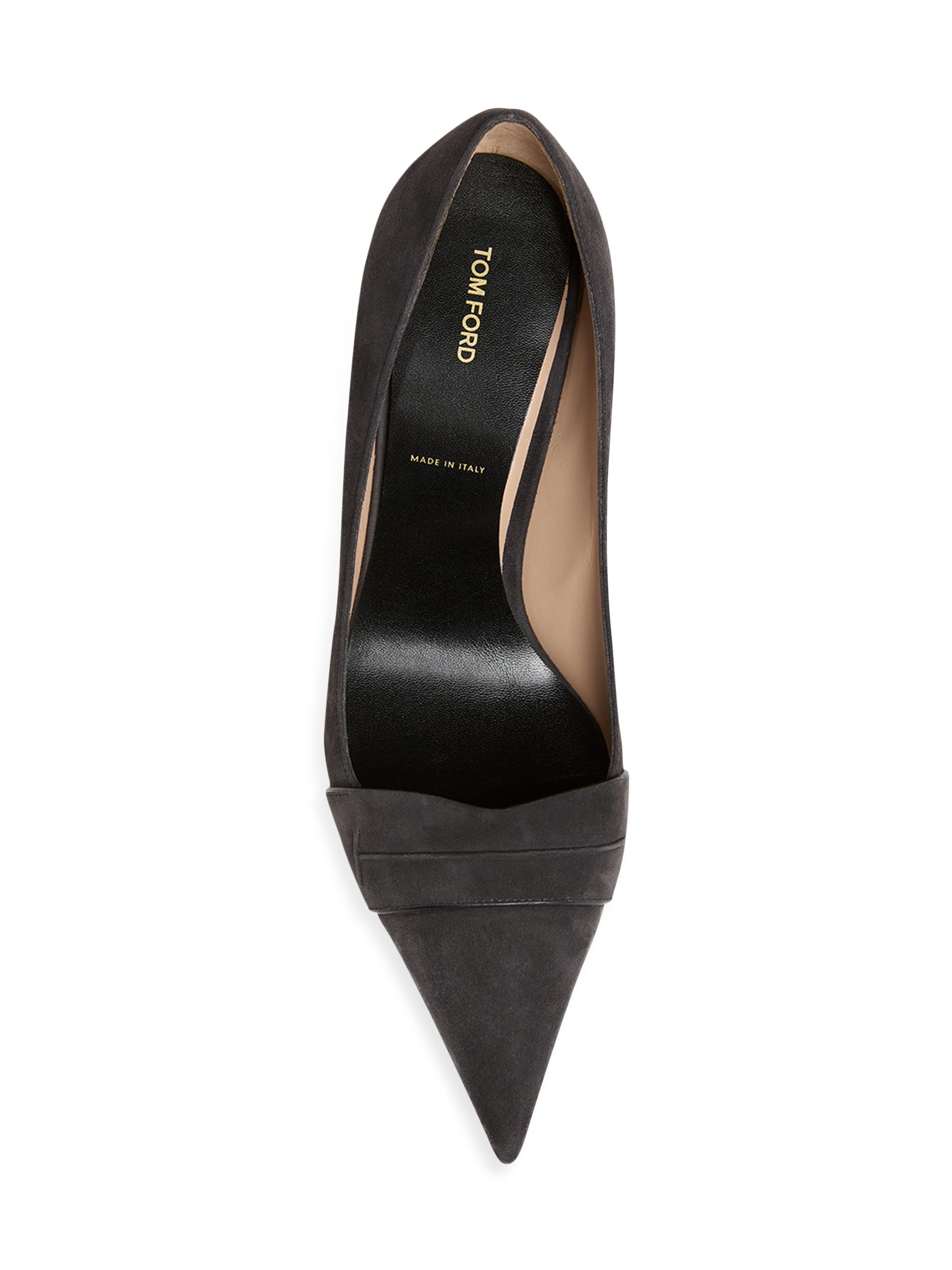 TOM FORD Eva 85MM Suede Pumps | Saks Fifth Avenue