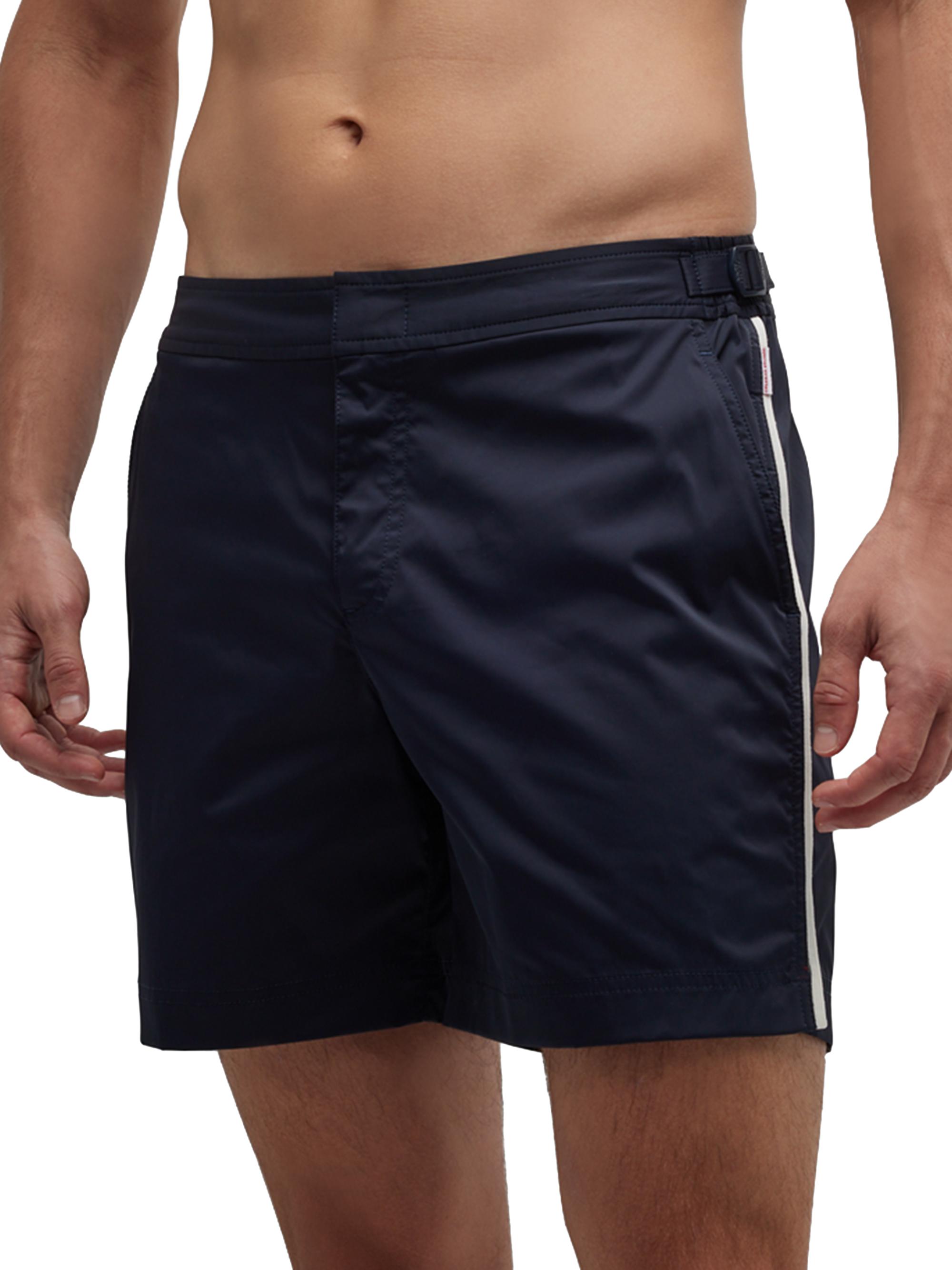 Orlebar Brown Bulldog Piped Nylon Swim Shorts | Saks Fifth Avenue