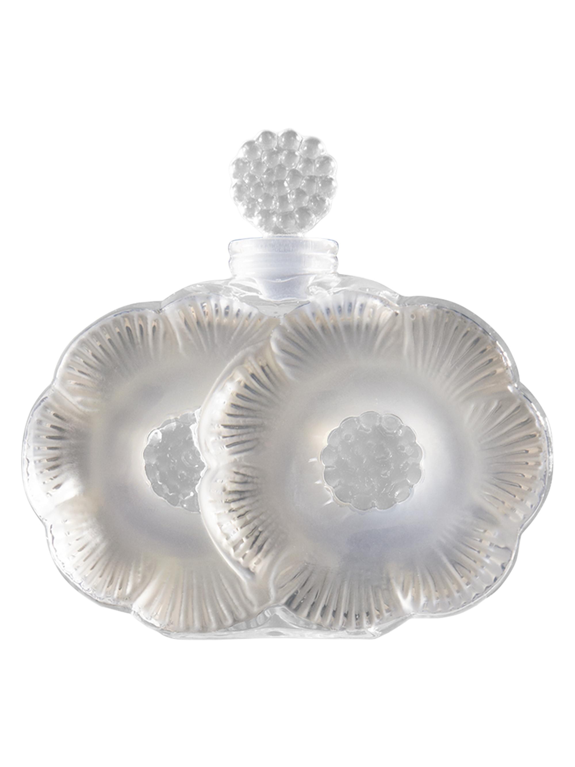 Lalique Two Fleurs Leaded Crystal Perfume Bottle | Saks Fifth Avenue
