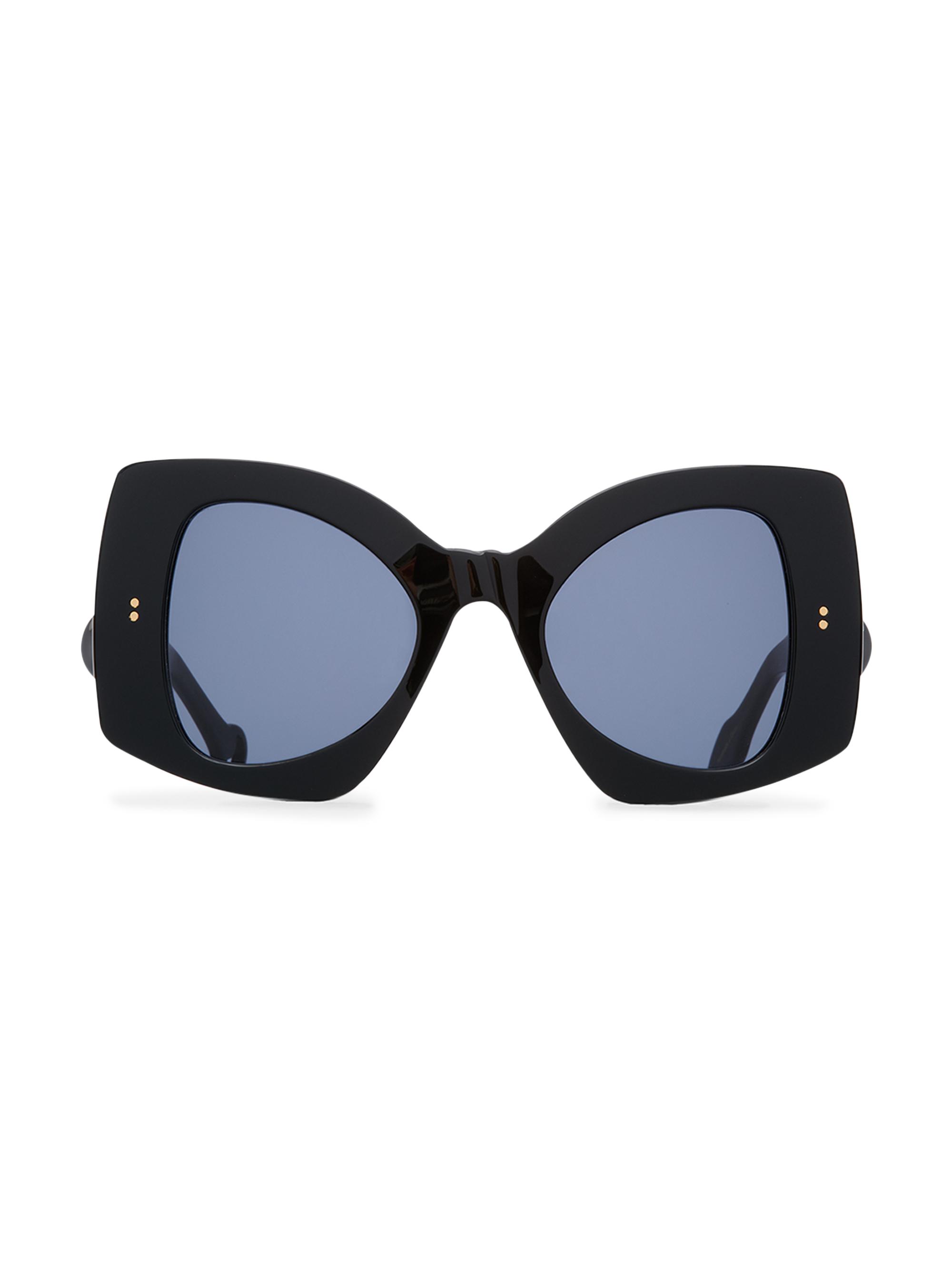 JW Anderson 55MM Solid Lens Twister Butterfly Sunglasses | Saks Fifth ...