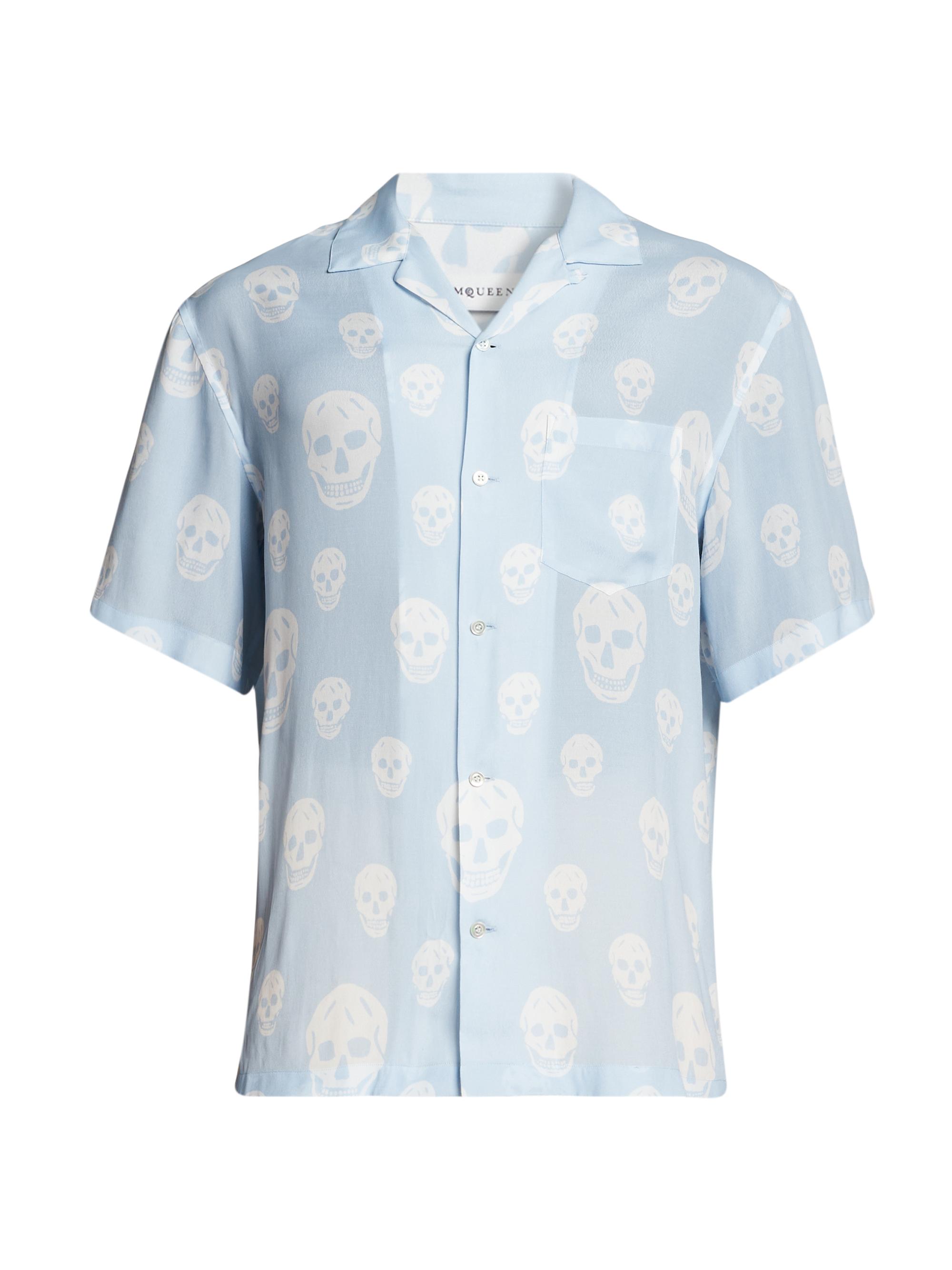 McQueen Skull Camp Shirt | Saks Fifth Avenue