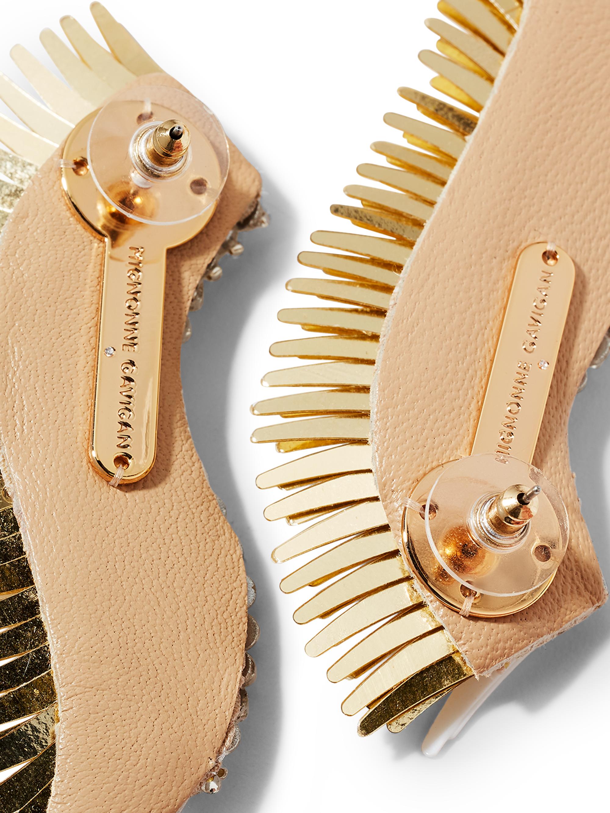 Mignonne Gavigan Madeline Leather, Bead & Sequin Statement Earrings ...
