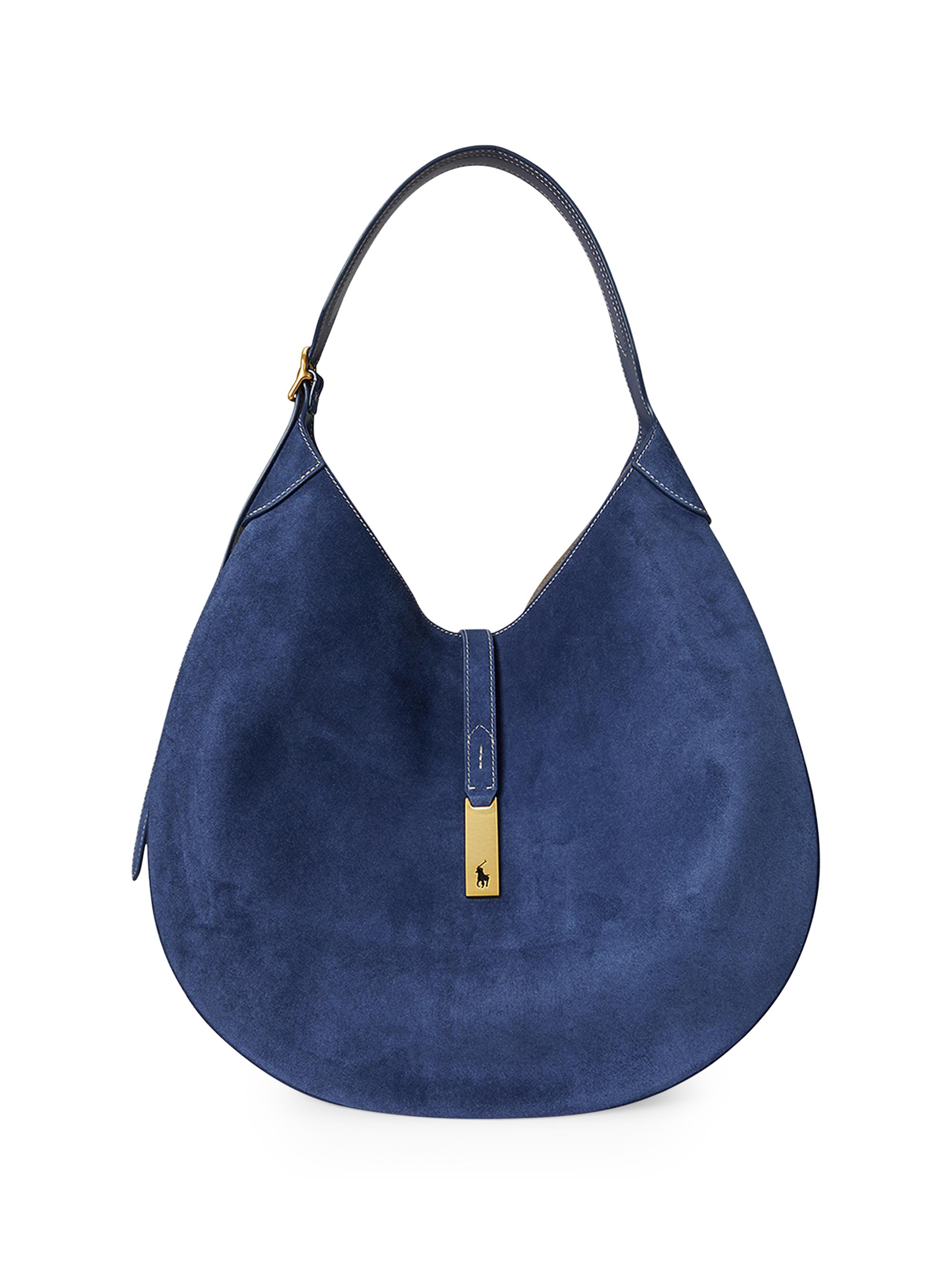 Polo Ralph Lauren Polo ID Medium Suede Shoulder Bag | Saks Fifth Avenue