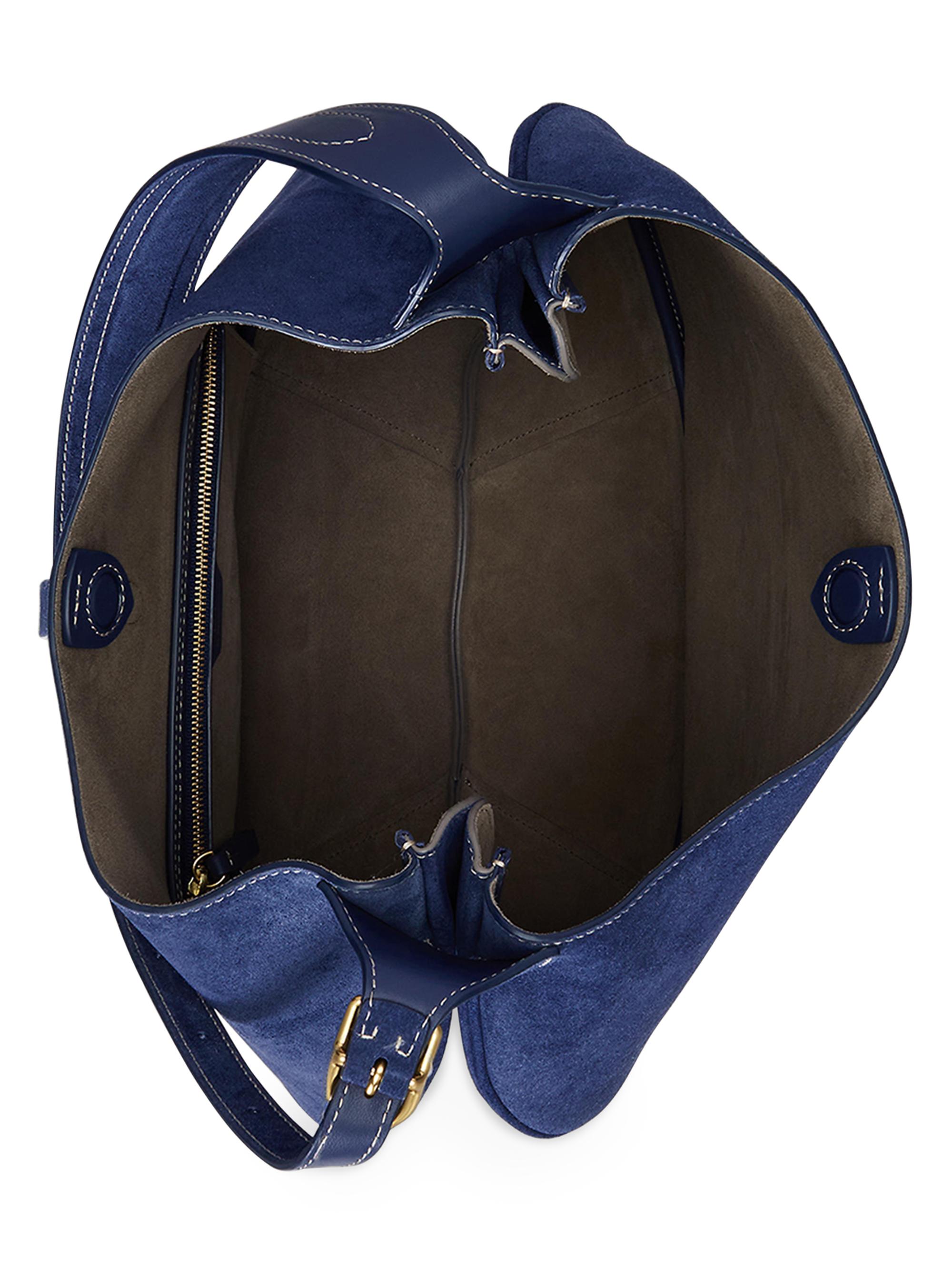Polo Ralph Lauren Polo ID Medium Suede Shoulder Bag | Saks Fifth Avenue