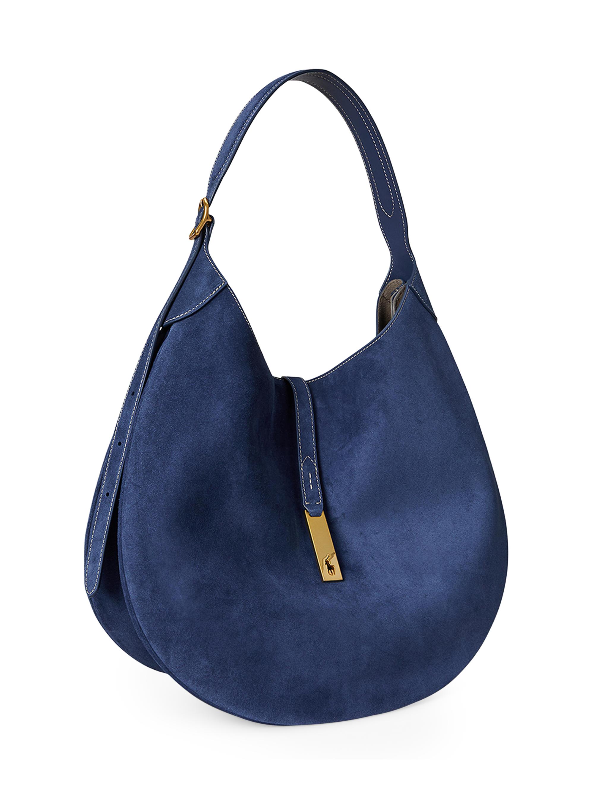 Polo Ralph Lauren Polo ID Medium Suede Shoulder Bag | Saks Fifth Avenue