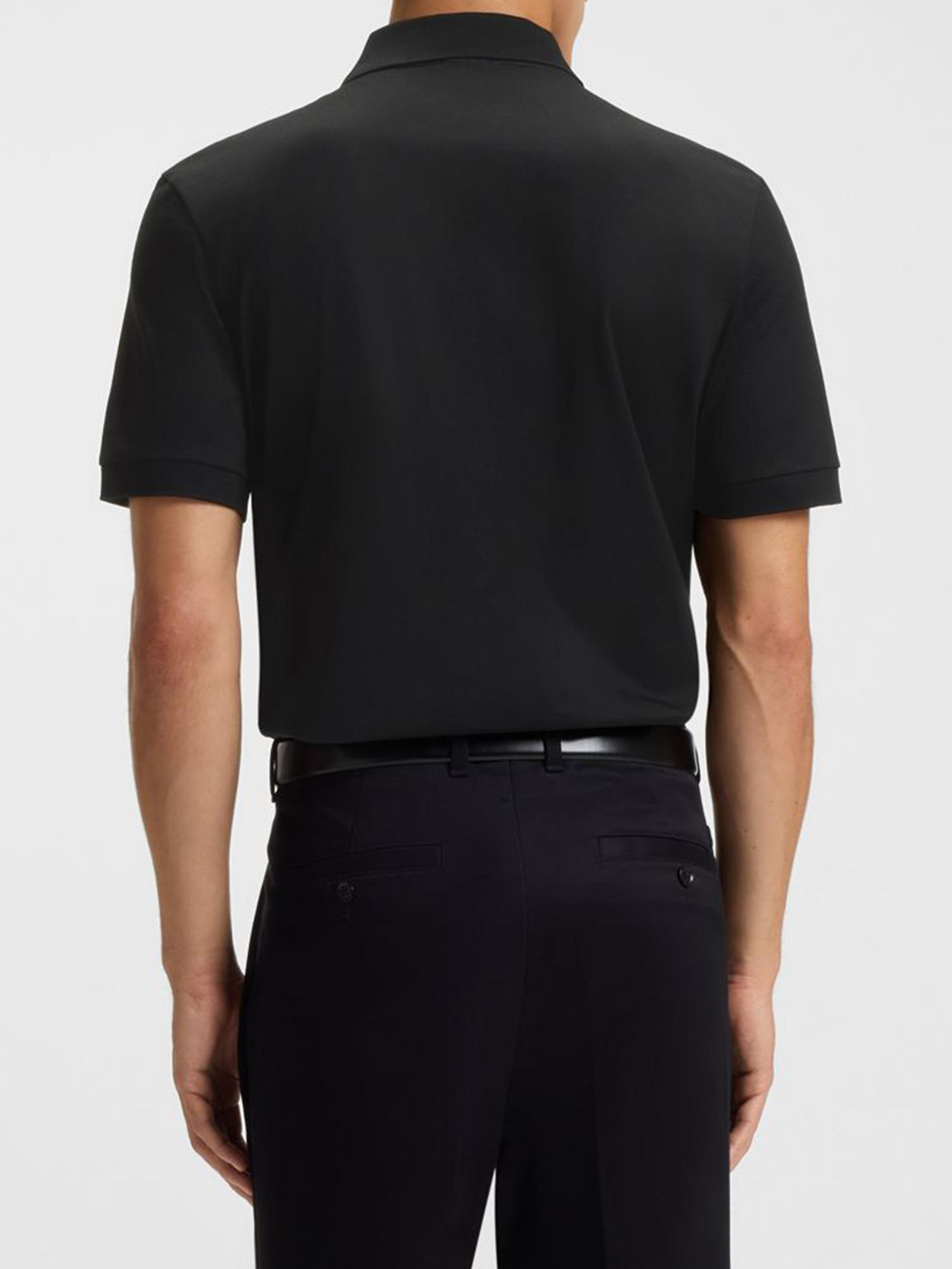 BOSS Zip-Placket Polo Shirt in Mercerised Cotton | Saks Fifth Avenue