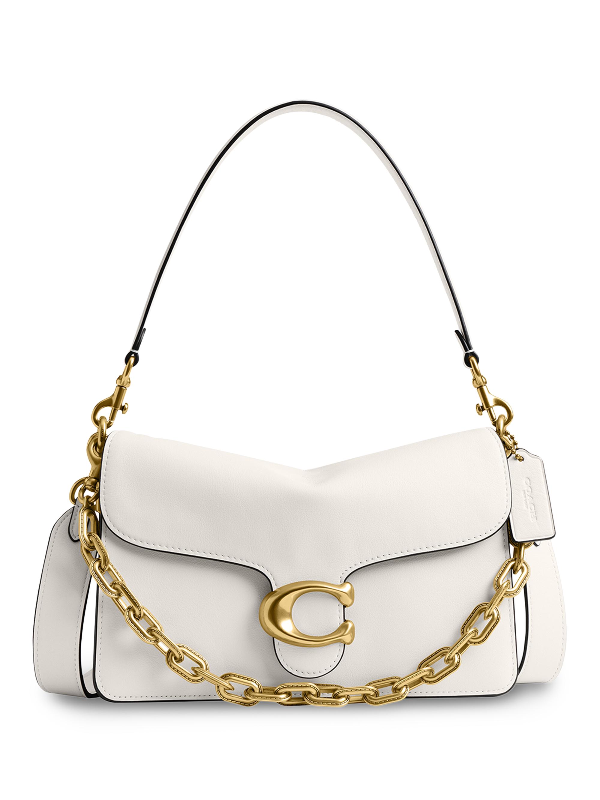 COACH Tabby Logo Leather Shoulder Bag | Saks Fifth Avenue