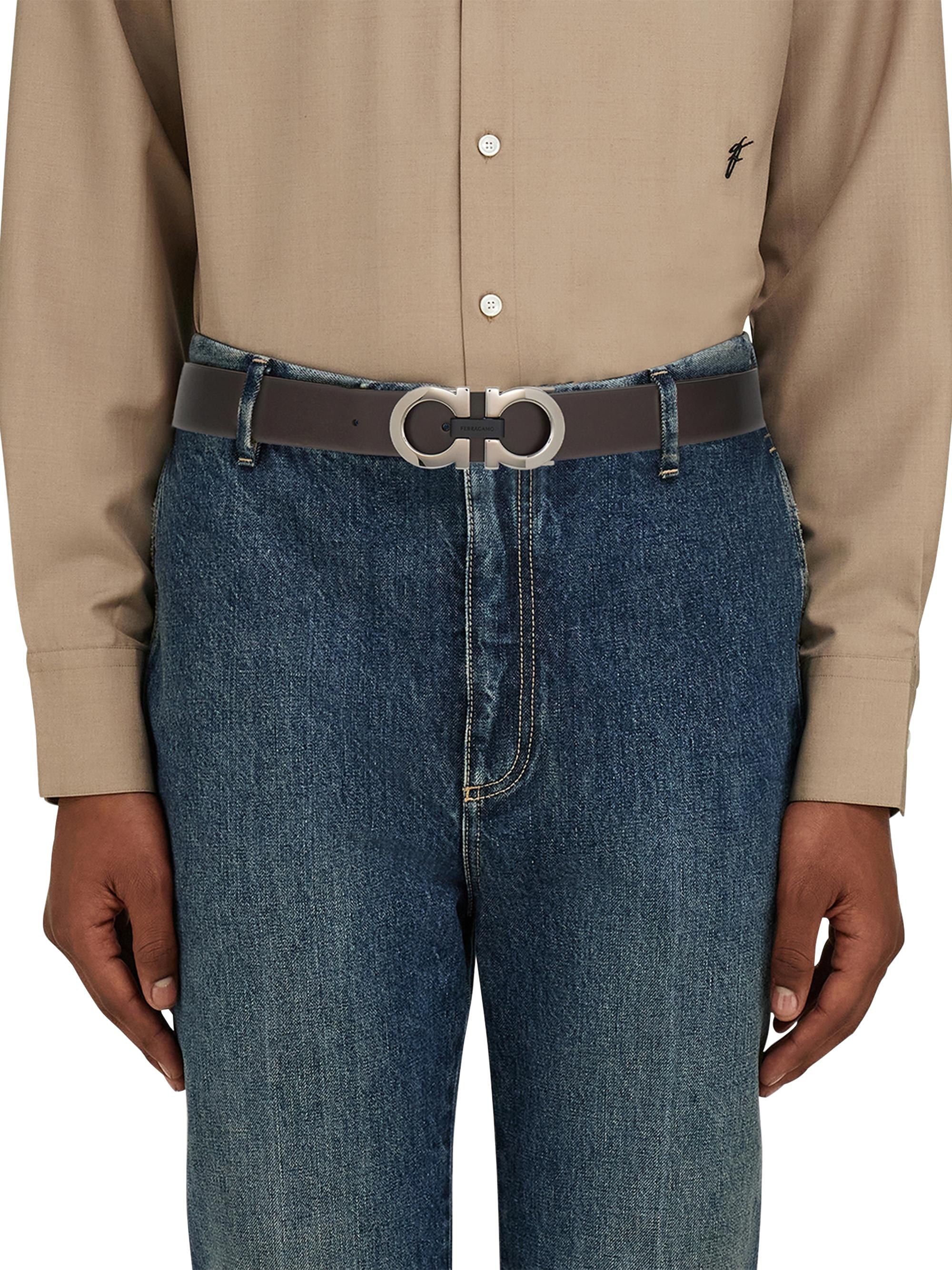 FERRAGAMO Gancini Reversible Leather Belt | Saks Fifth Avenue