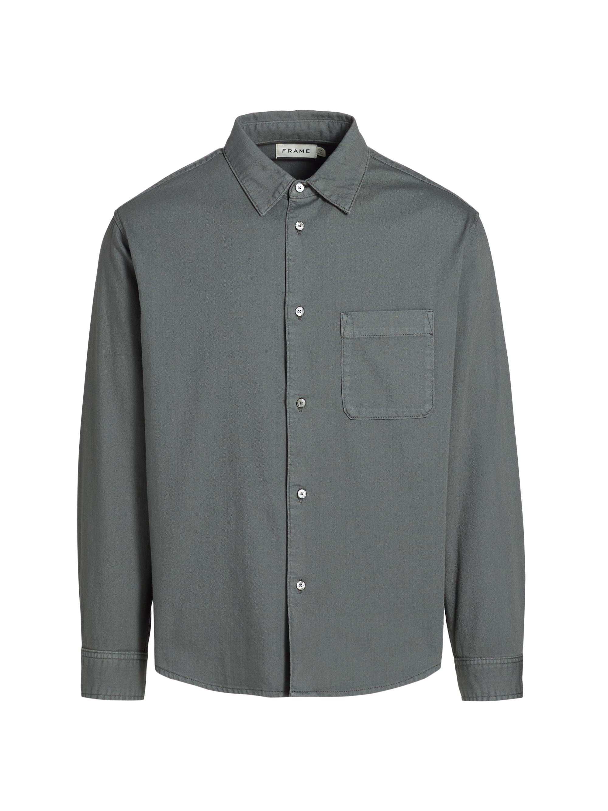Frame Solid Cotton Shirt | Saks Fifth Avenue