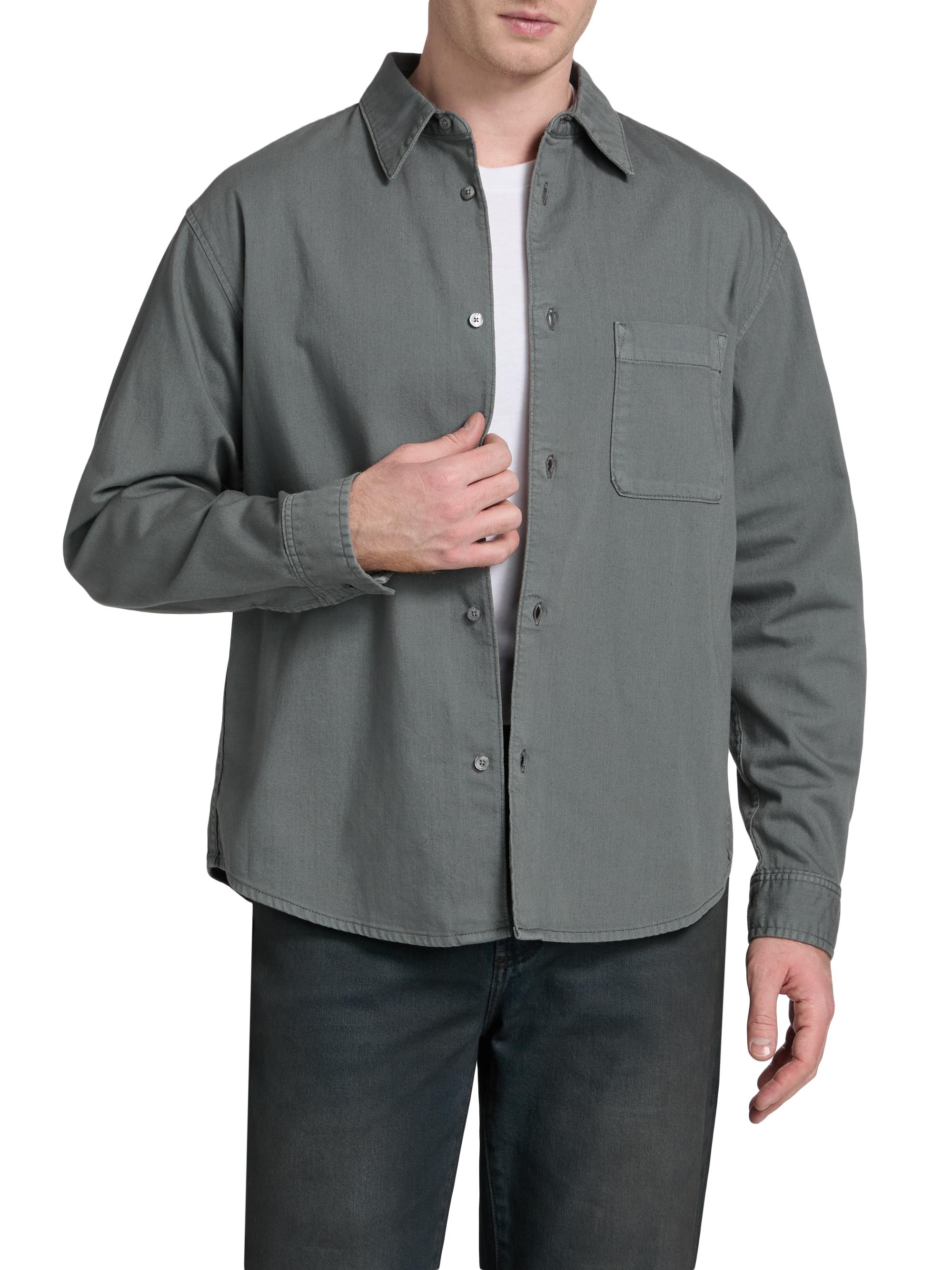 Frame Solid Cotton Shirt | Saks Fifth Avenue