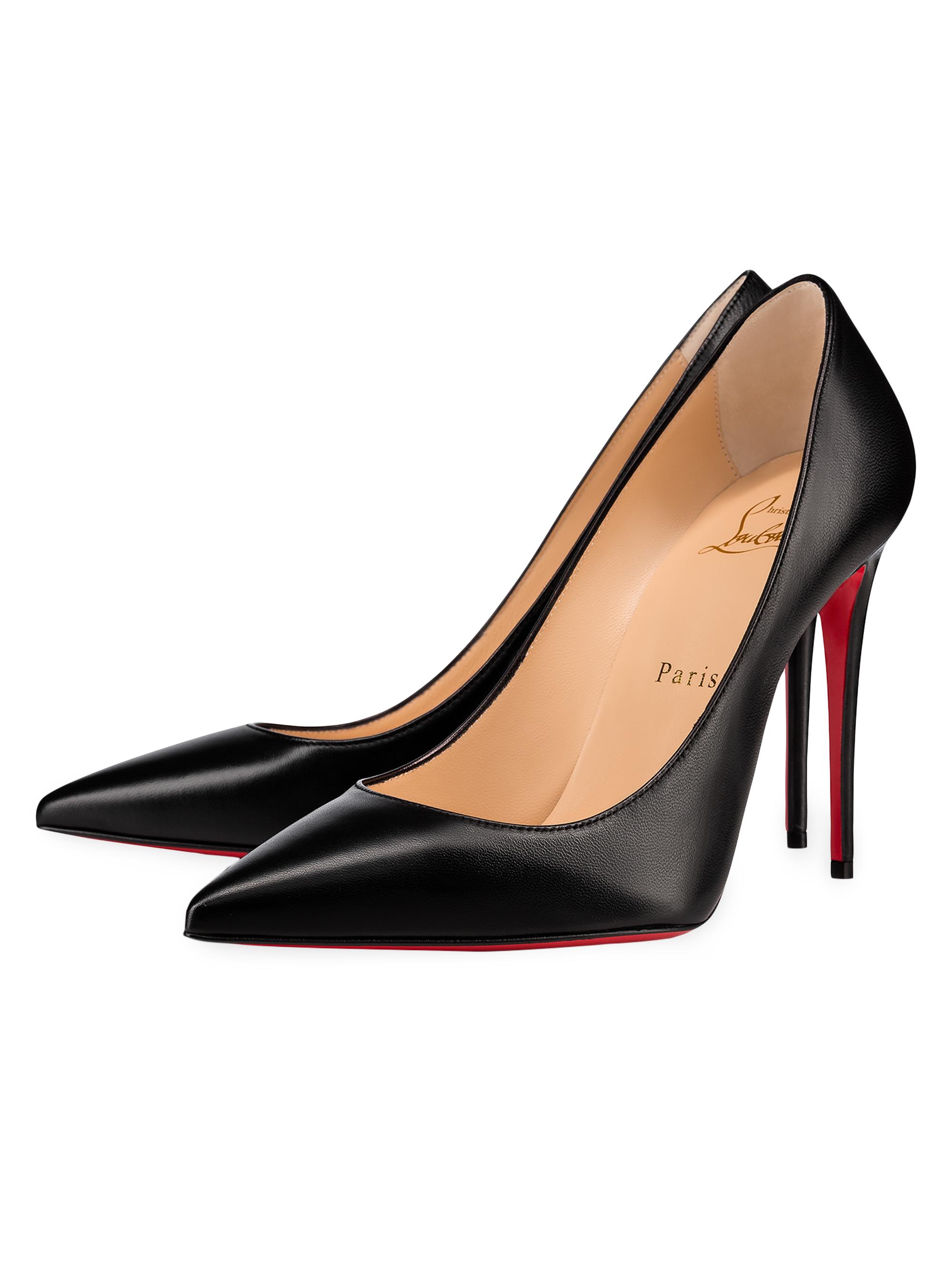 Christian Louboutin Kate 100MM Leather Pumps | Saks Fifth Avenue