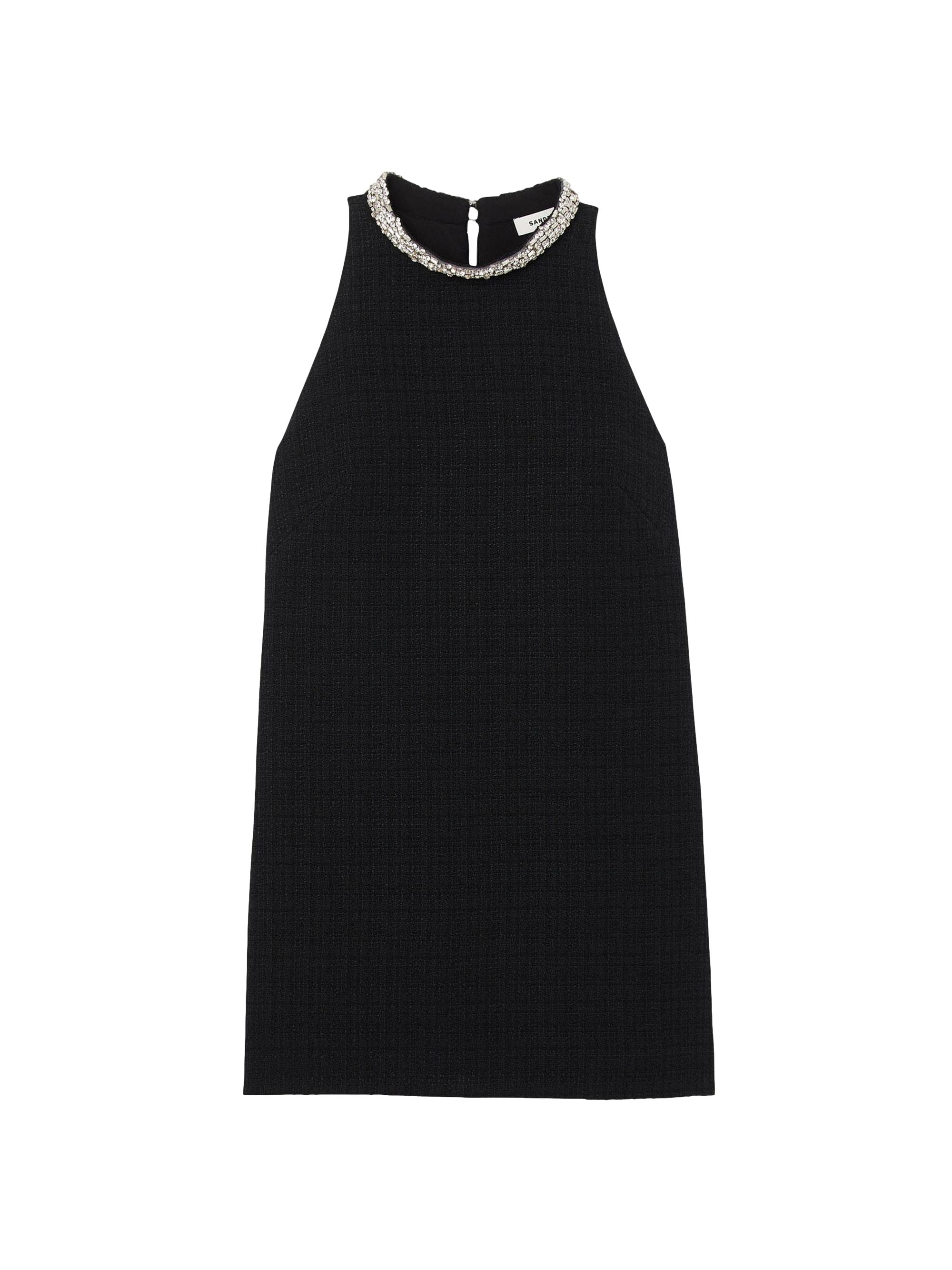 Sandro Dress with Jewelry Collar | Saks Fifth Avenue