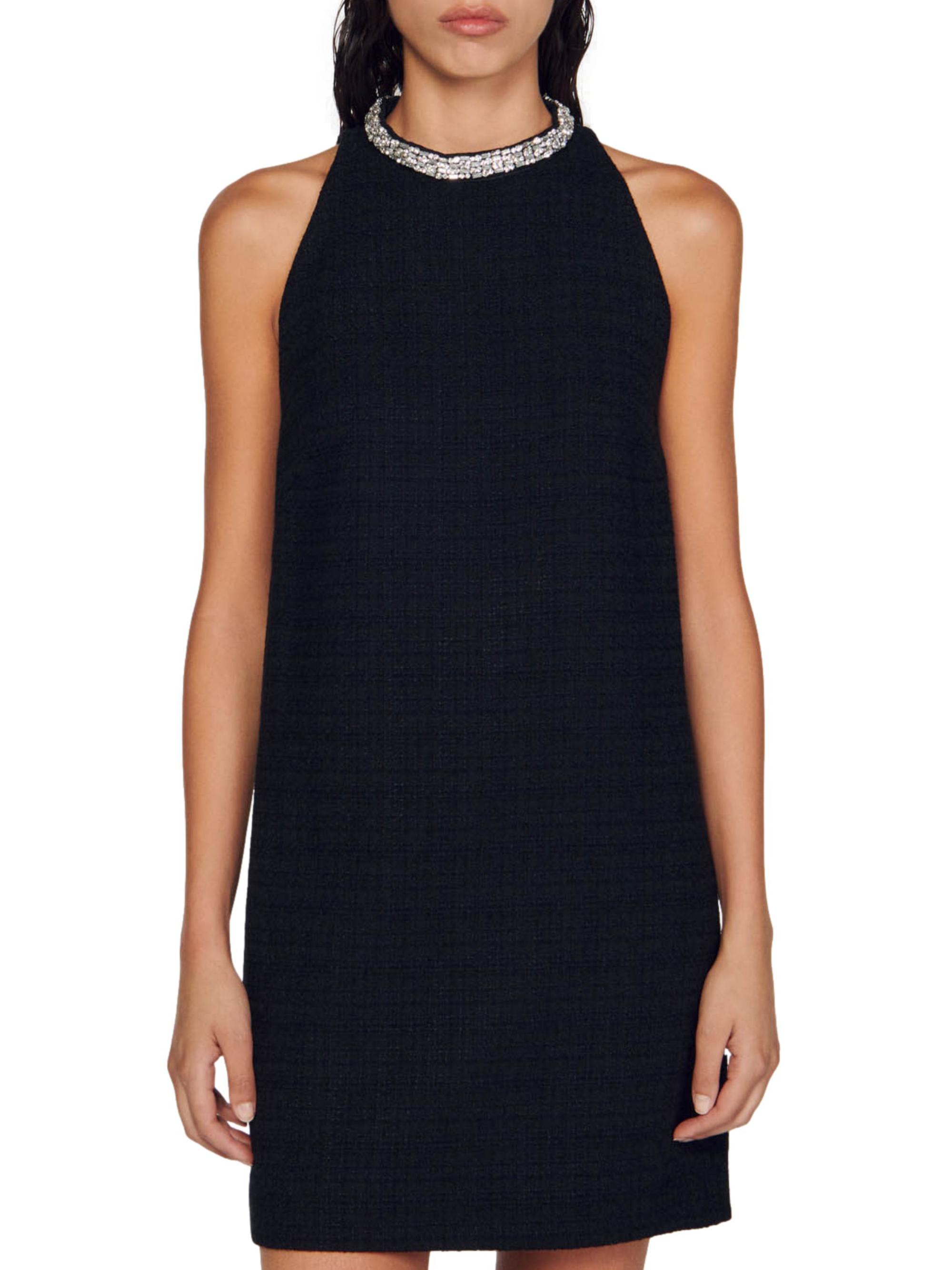 Sandro Dress with Jewelry Collar | Saks Fifth Avenue