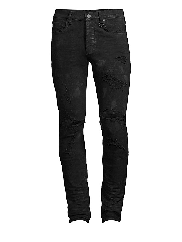 Shop Purple Brand Stretch Destroyed Slim-Fit Jeans | Saks Shop Purple Brand Stretch Destroyed Slim-Fit Jeans | Saks