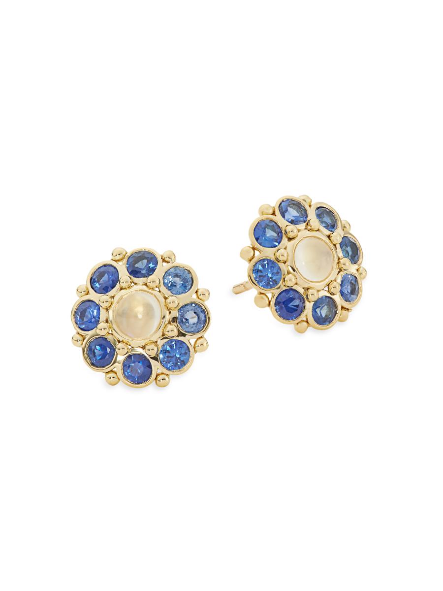 Temple St. Clair Celestial 18K Yellow Gold, Moonstone & Blue Sapphire ...