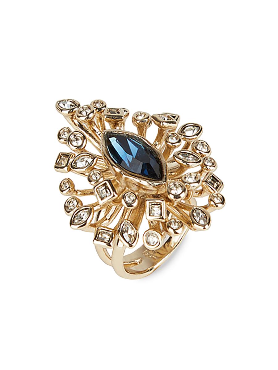 Alexis Bittar Navette Crystal Burst Cocktail Ring | Saks Fifth Avenue