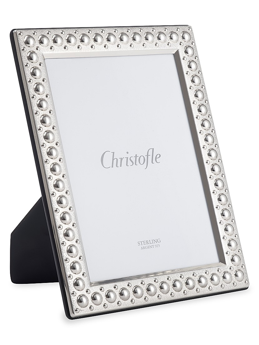 Shop Christofle Perles Sterling Silver Picture Frame | Saks Shop Christofle Perles Sterling Silver Picture Frame | Saks