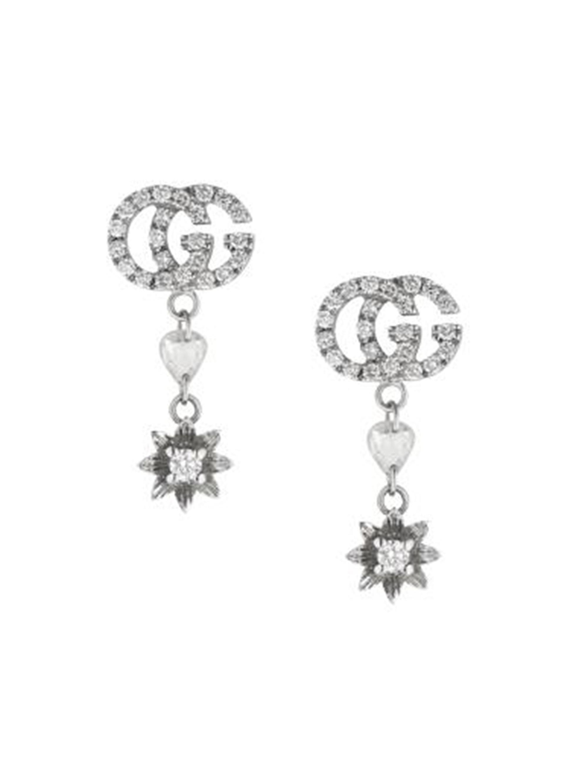Gucci Flora GG Drop Earrings | Saks Fifth Avenue