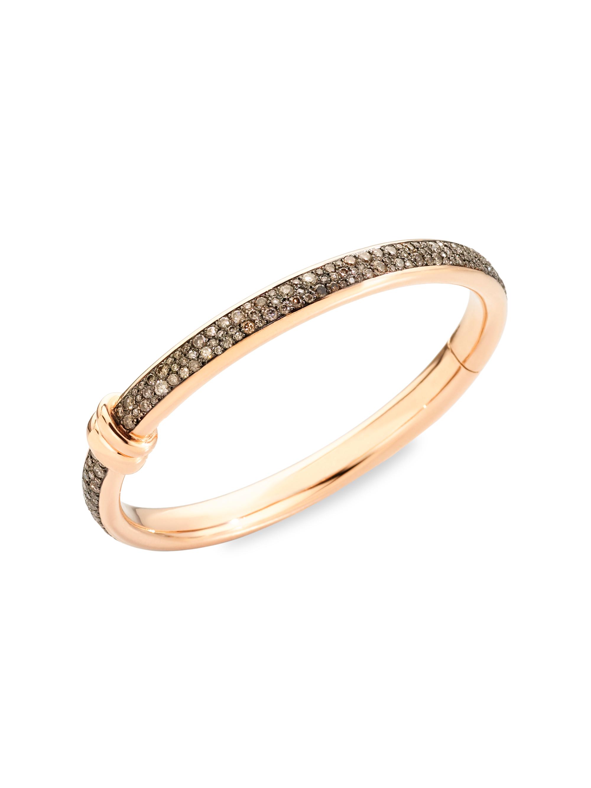Pomellato Iconica 18K Rose Gold & 3.60 TCW Diamond Bangle | Saks Fifth ...