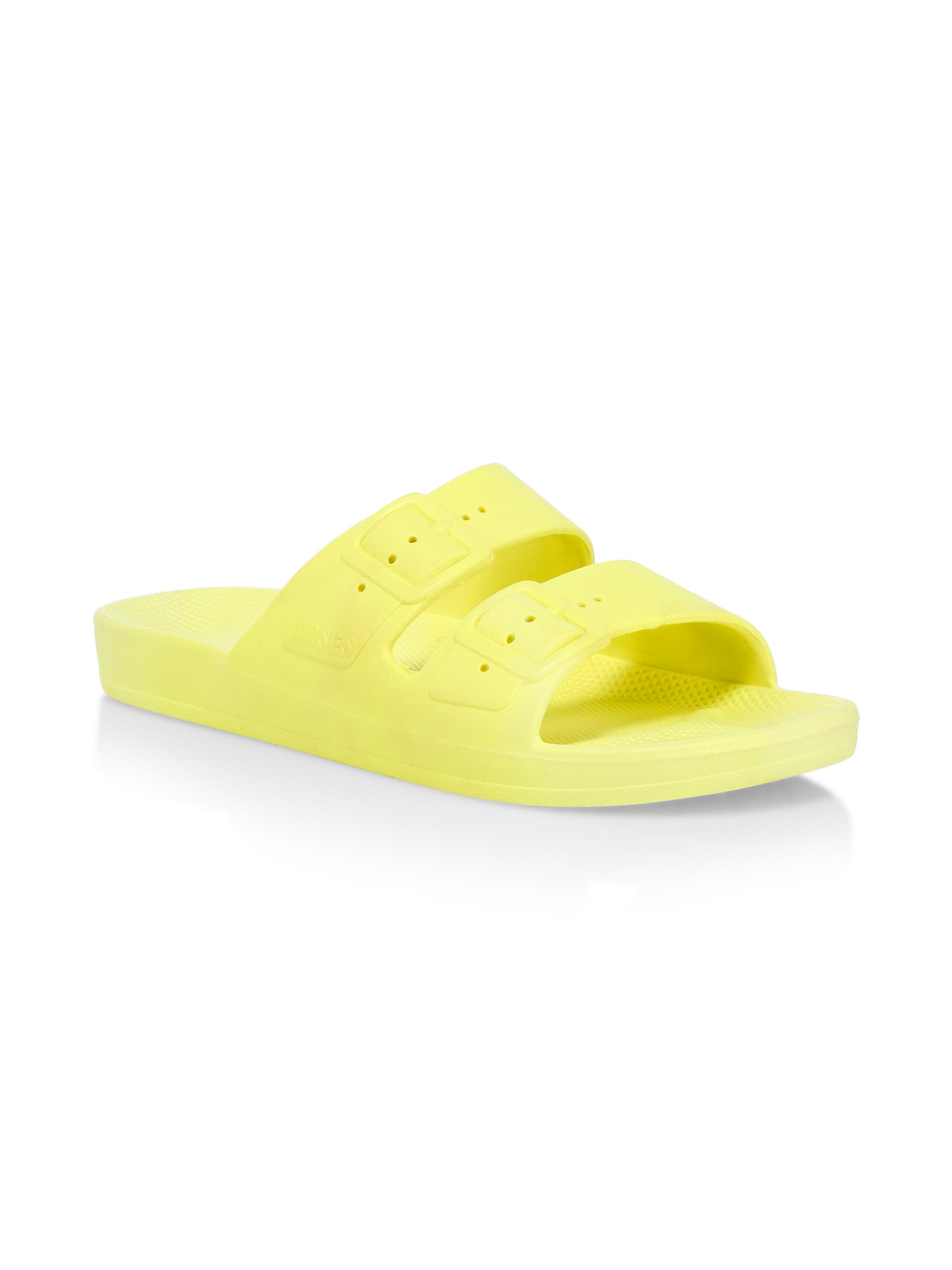 Freedom Moses Two-Strap Slides | Saks Fifth Avenue
