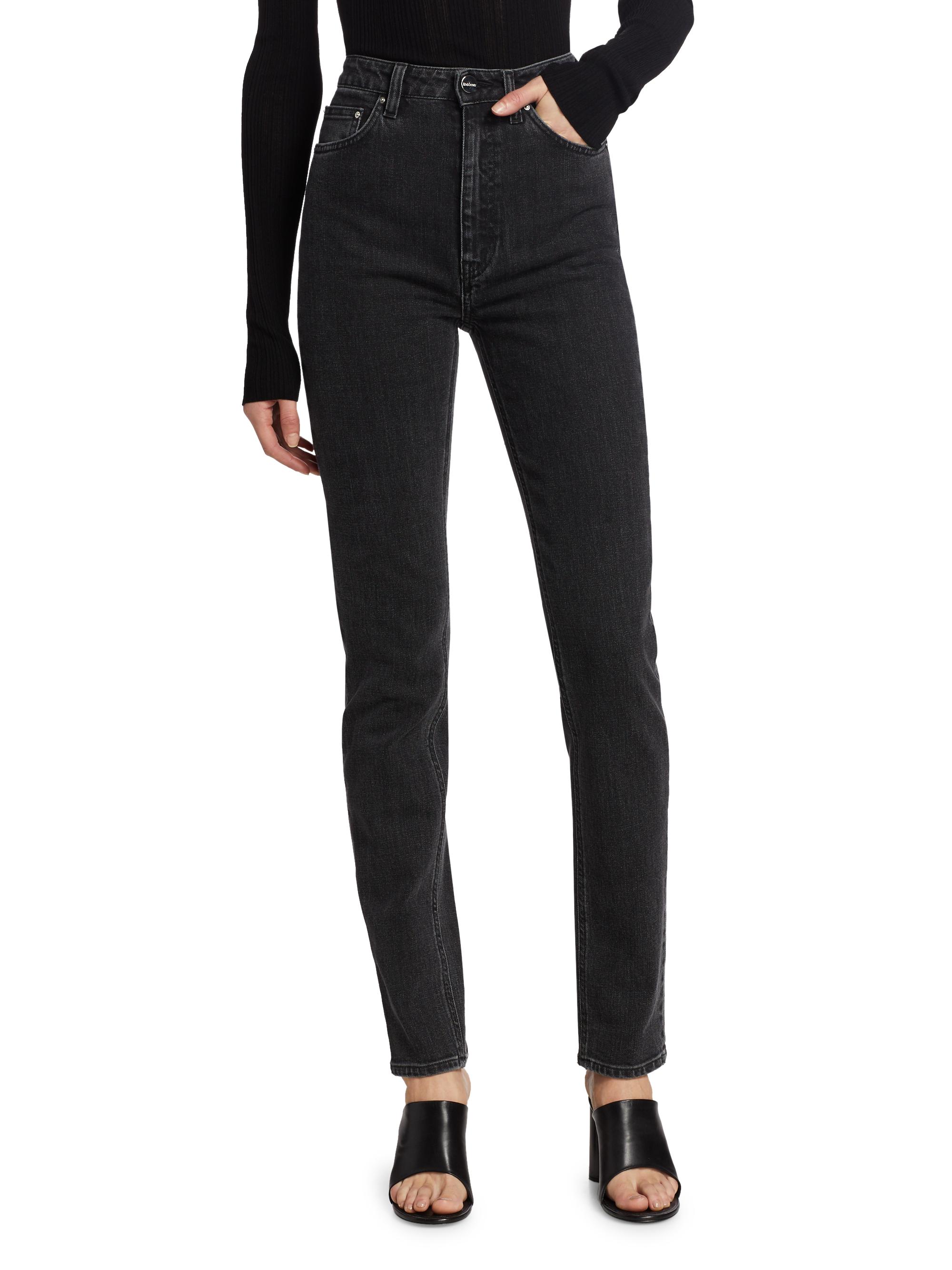 Toteme New Standard High-Rise Jeans | Saks Fifth Avenue