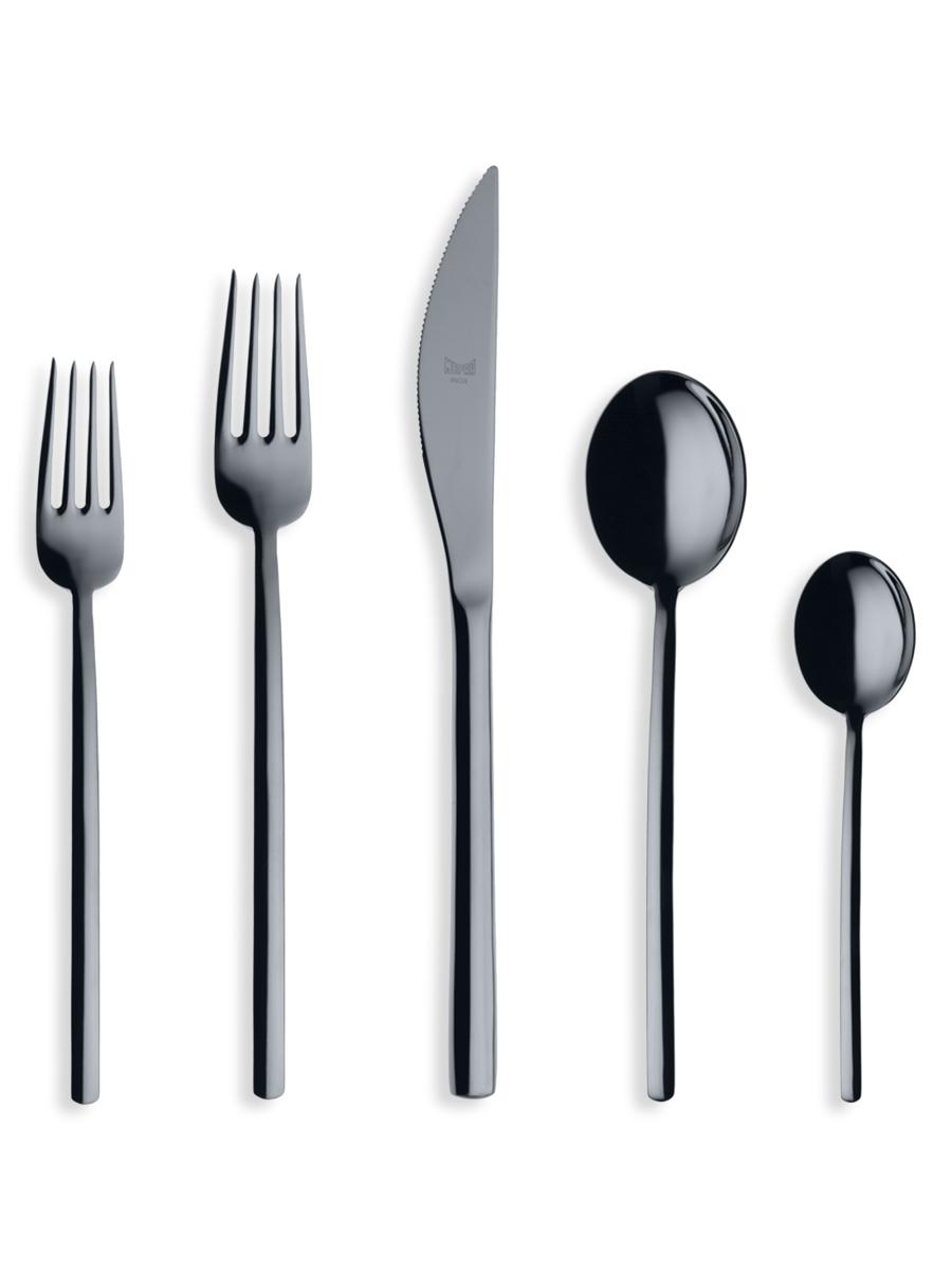 Mepra Due Oro Nero 5-Piece Flatware Set | Saks Fifth Avenue