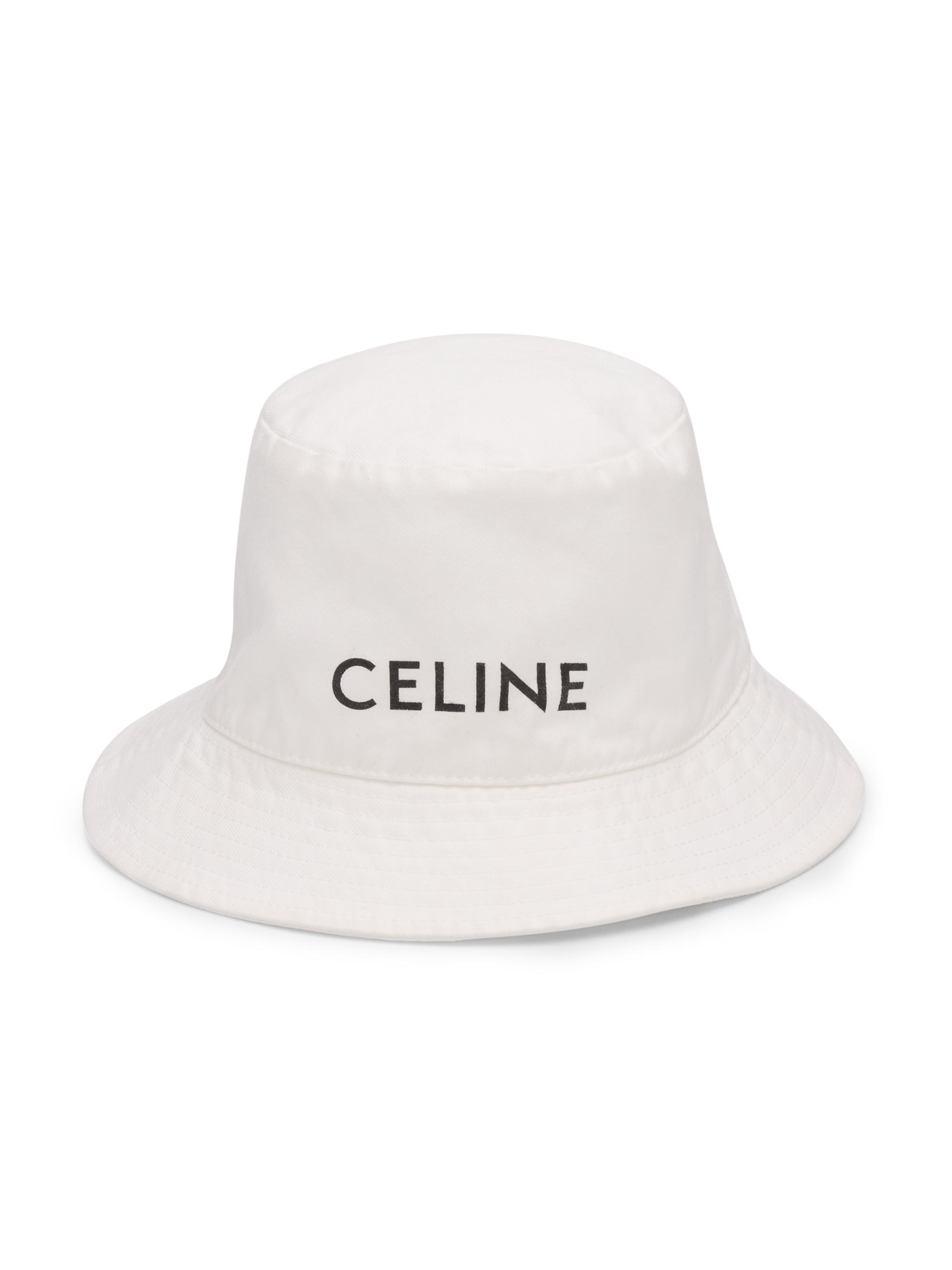CELINE Logo Cotton Bucket Hat | Saks Fifth Avenue