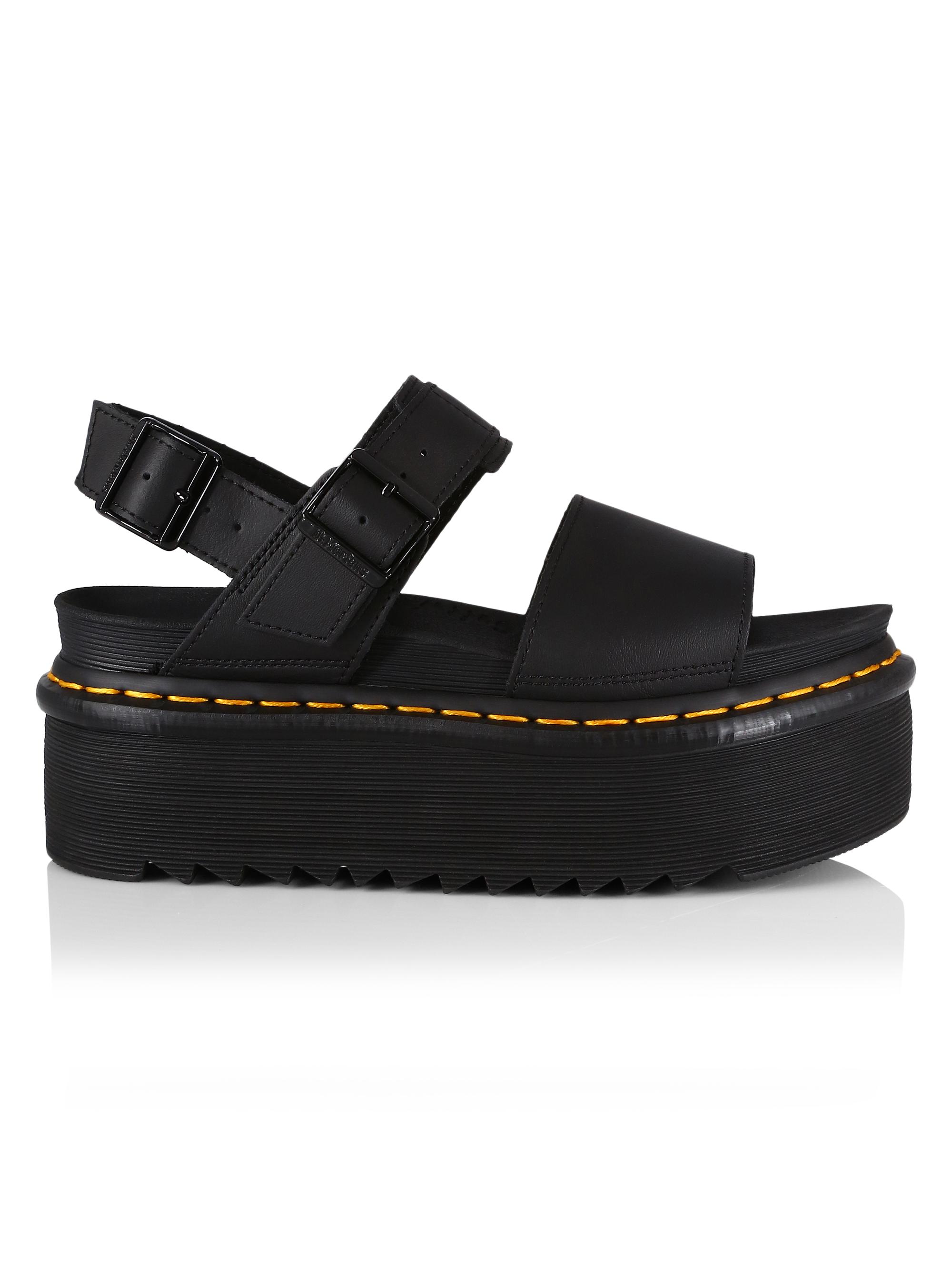 Dr. Martens Voss Quad 38MM Platform Leather Sandals | Saks Fifth Avenue
