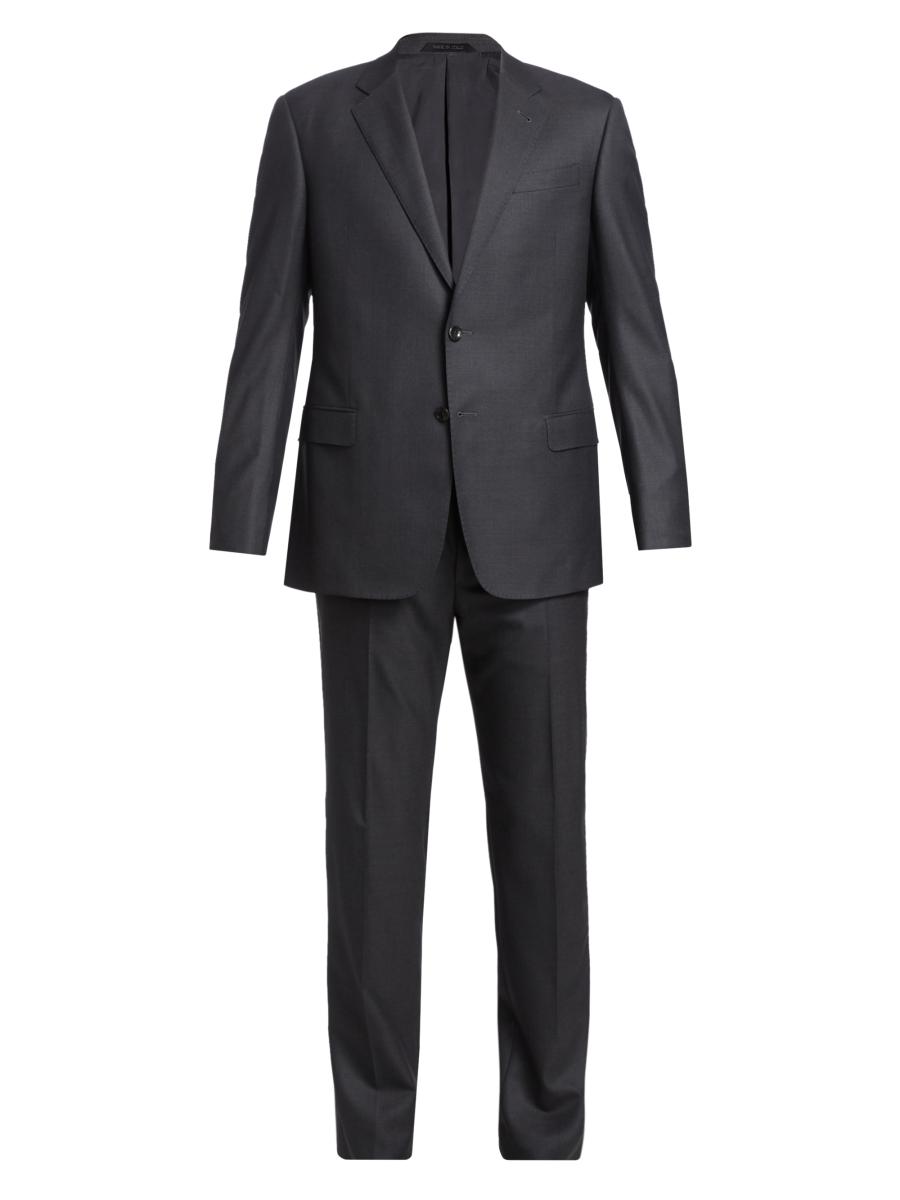 Giorgio Armani Wool & Silk Two-Piece Suit | Saks Fifth Avenue
