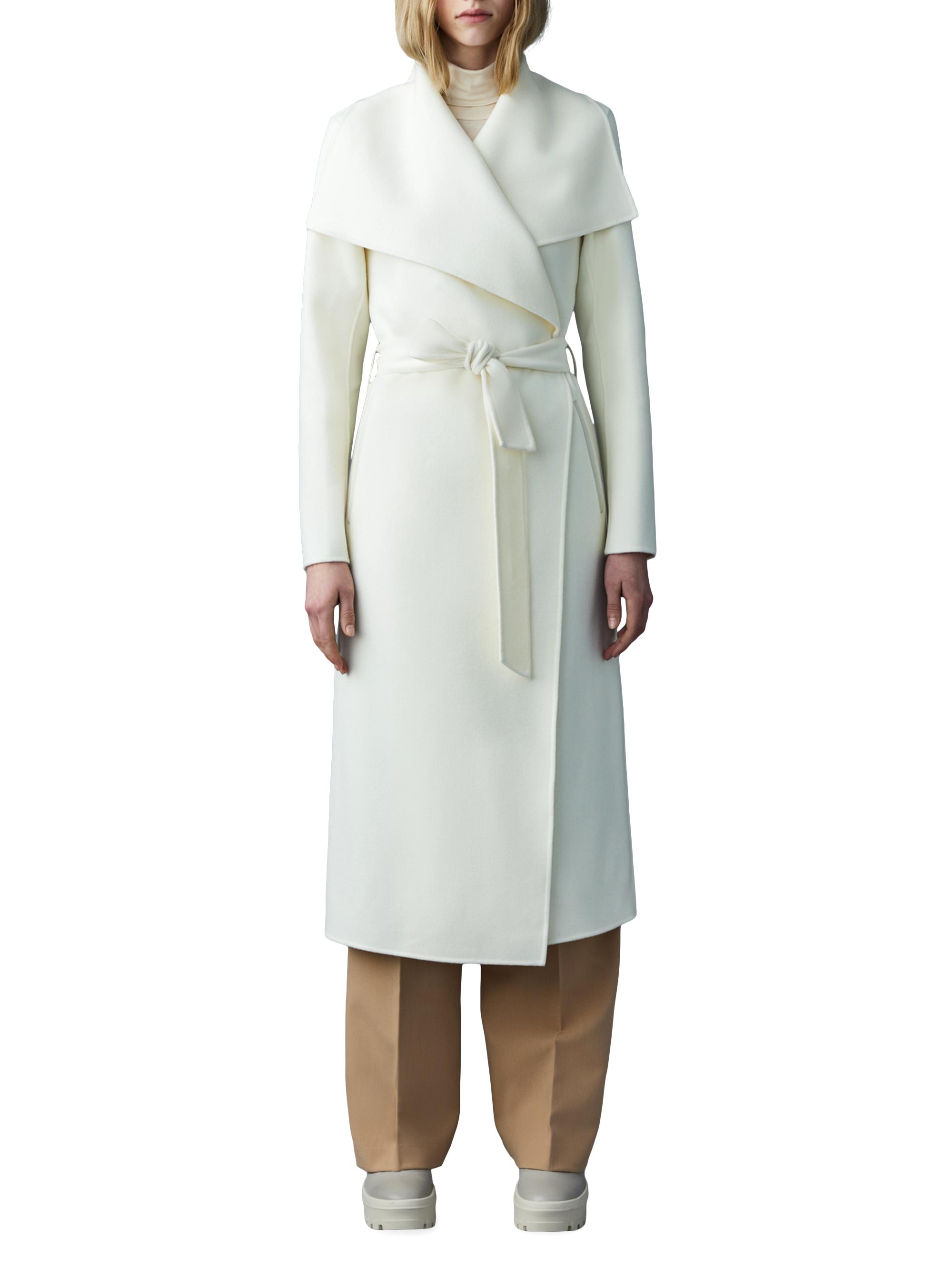 Mackage Belted Light Wool Coat | Saks Fifth Avenue